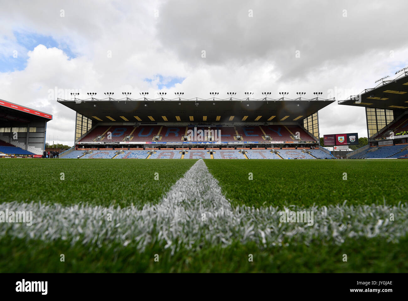 A view of the ground before the Premier League match at Turf Moor ...
