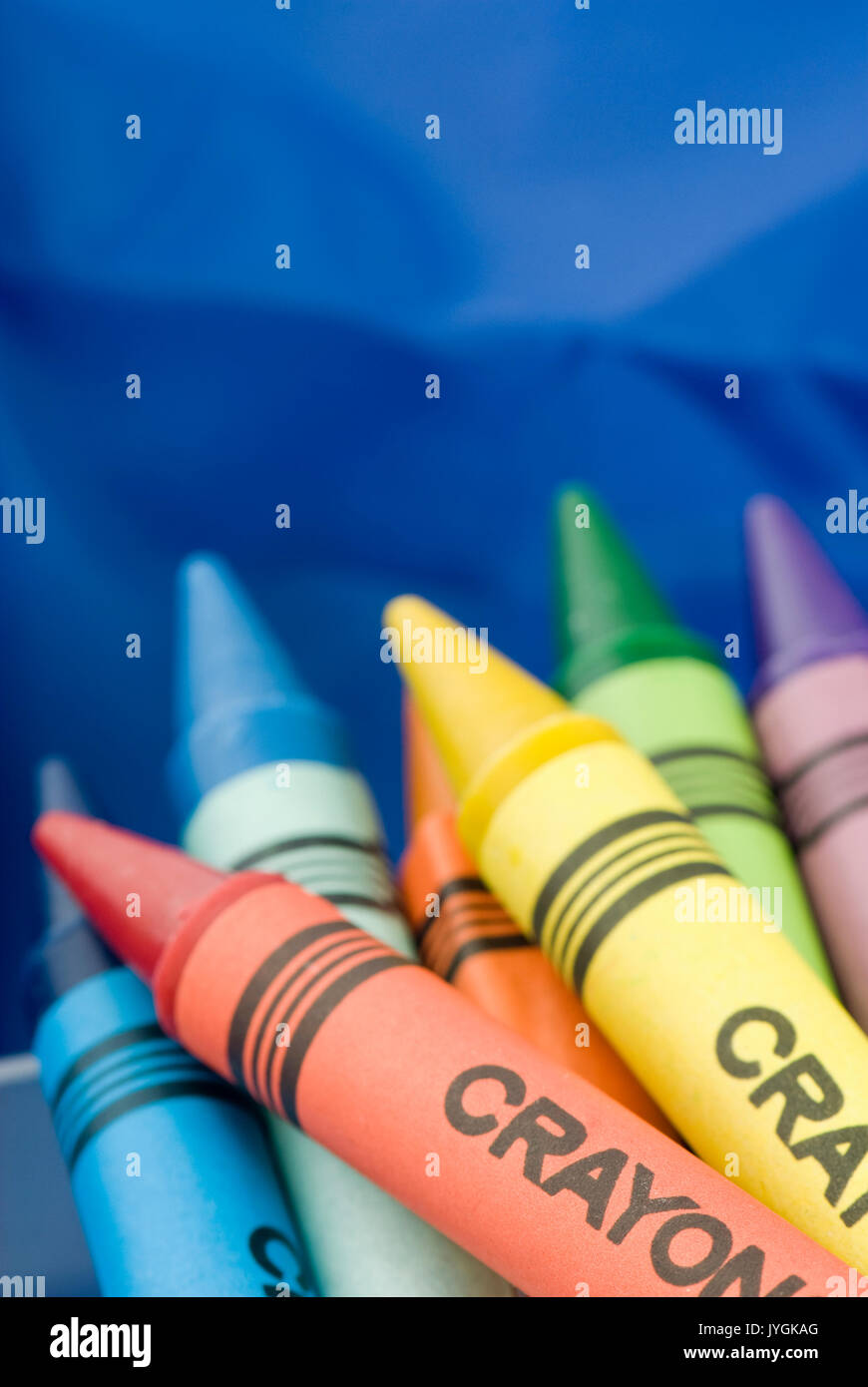 Bunch of crayons Stock Photo - Alamy