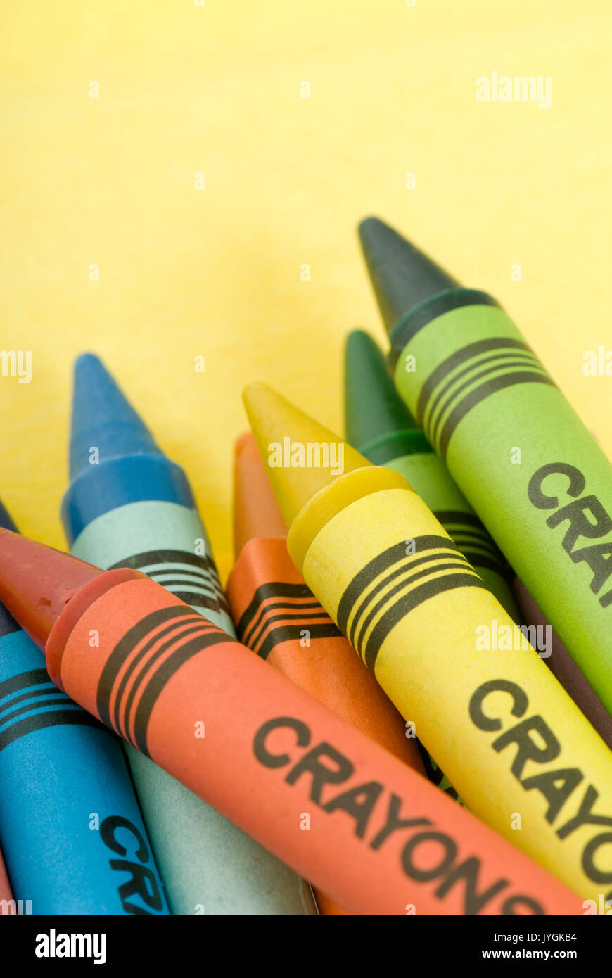 Bunch of crayons Stock Photo - Alamy