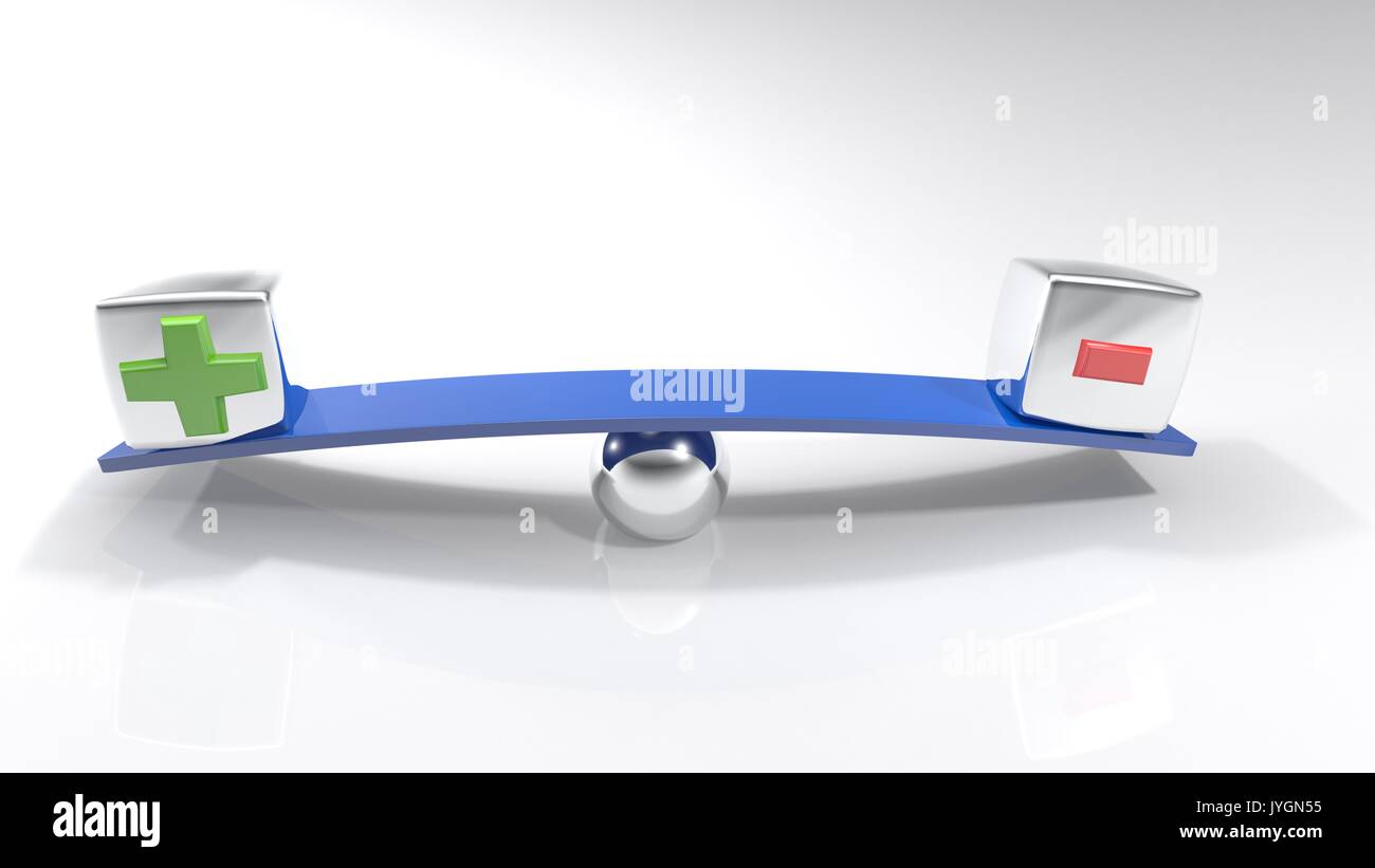 Plus minus balance hi-res stock photography and images - Alamy