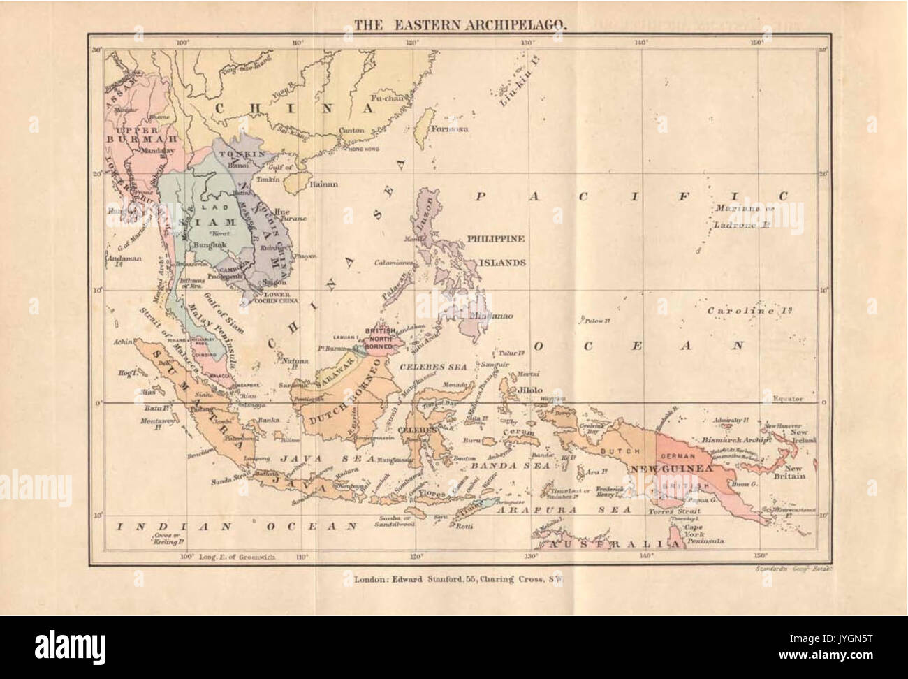 Malay Peninsula Map High Resolution Stock Photography and Images - Alamy