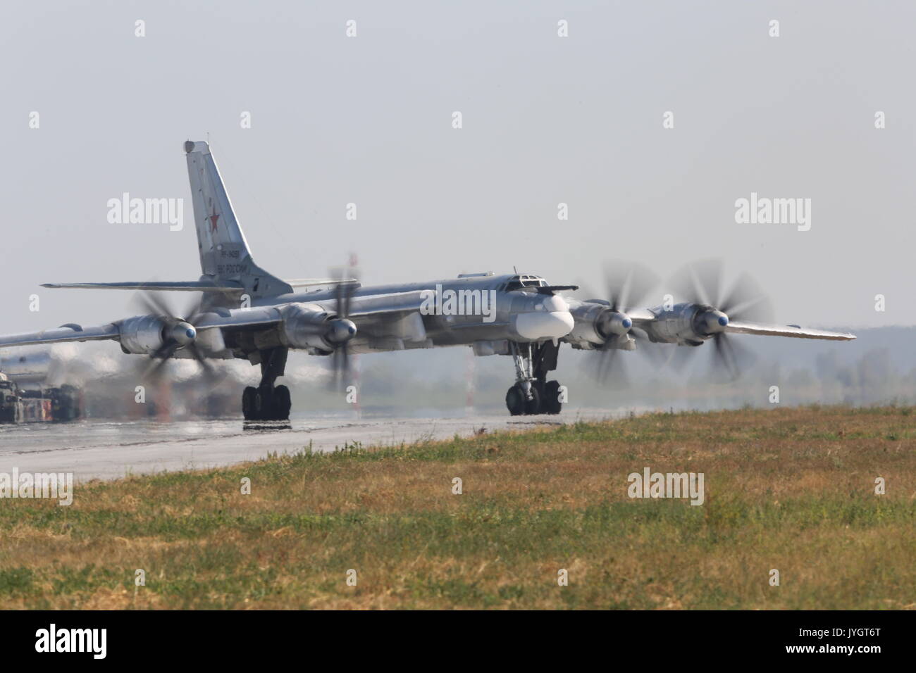 Four Engine Turboprop Powered Strategic High Resolution Stock ...