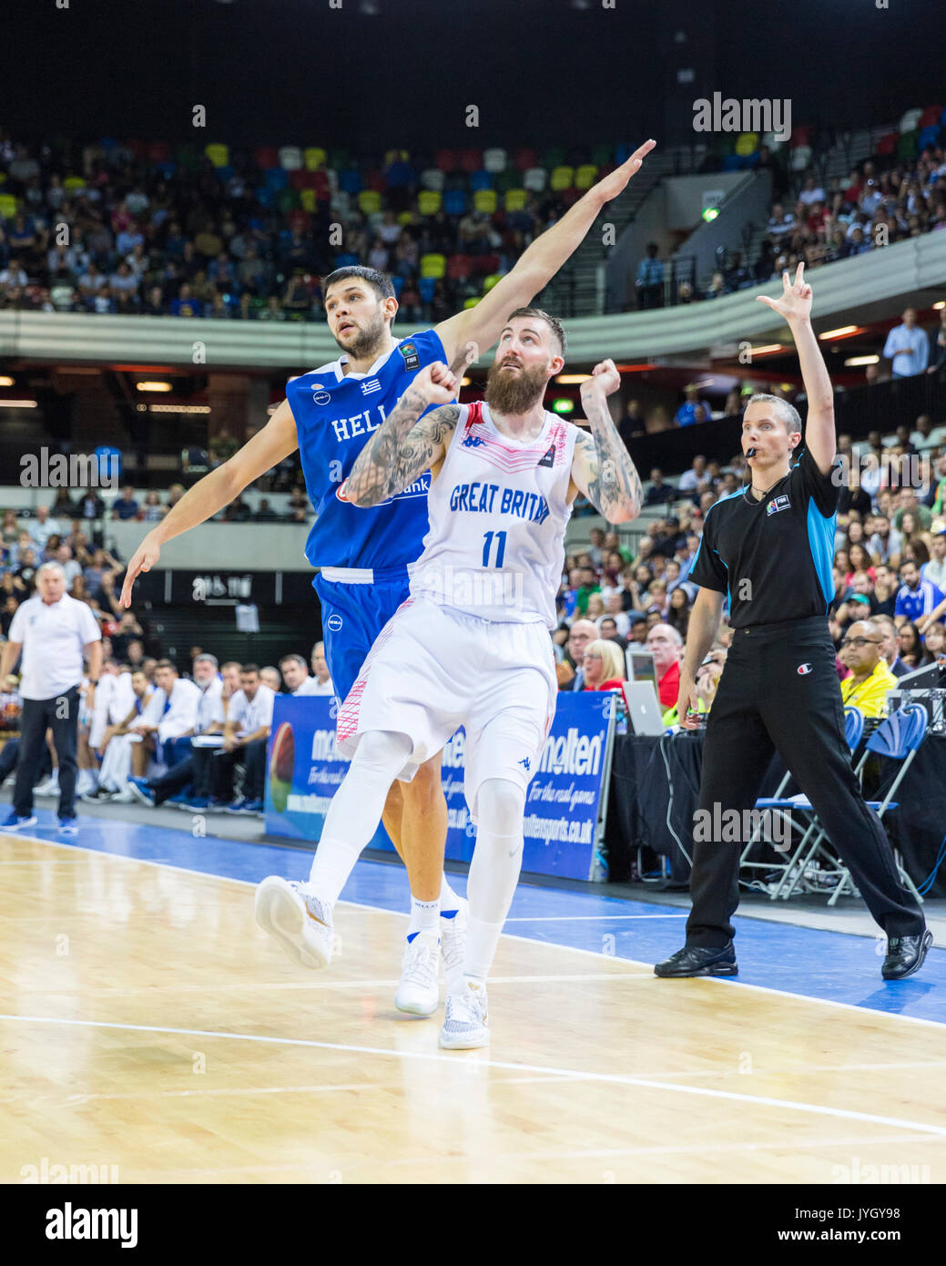 Copper Box Arena, London, UK, 19th August 2017. Gareth Murray, GB (11 ...