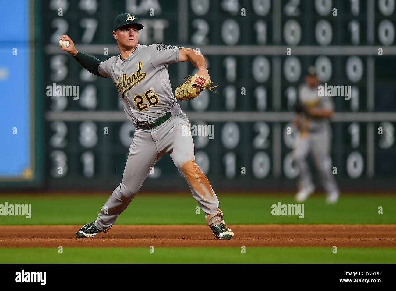 August 18, 2017: Oakland Athletics third baseman Matt Chapman (26 ...