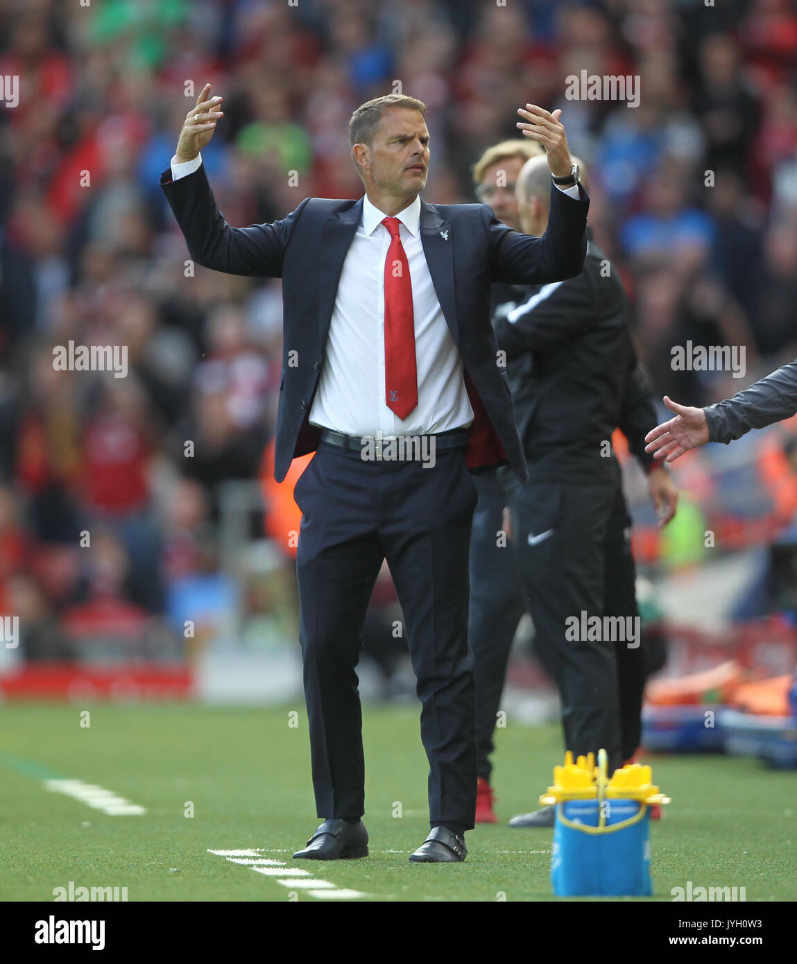 FRANK DE BOER LIVERPOOL V CRYSTAL PALACE ANFIELD LIVERPOOL ENGLAND 19 ...