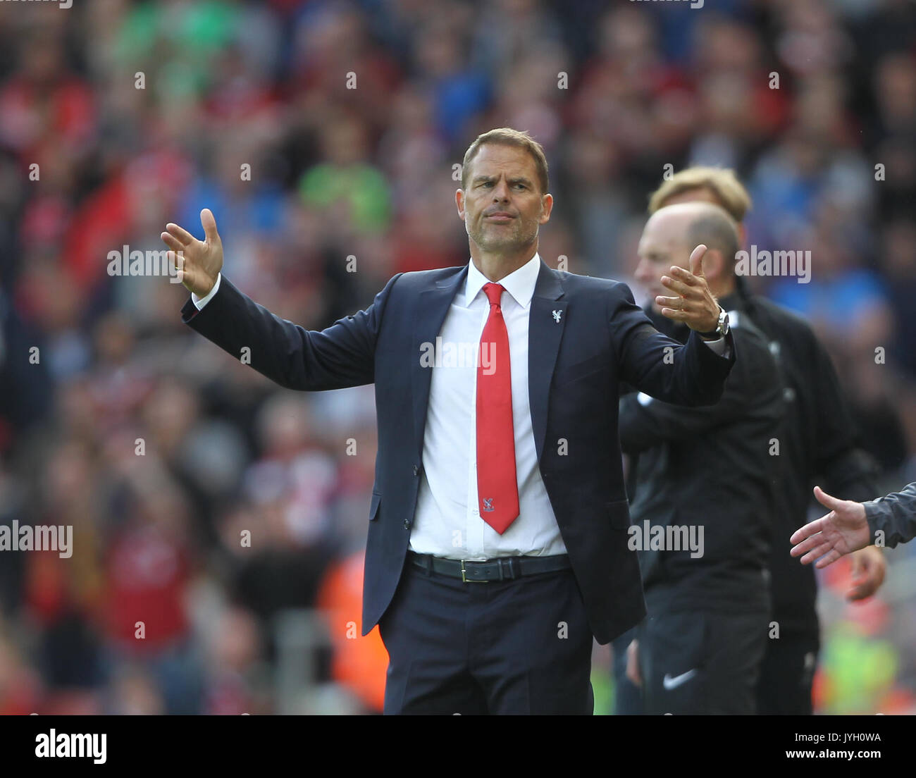 FRANK DE BOER LIVERPOOL V CRYSTAL PALACE ANFIELD LIVERPOOL ENGLAND 19 ...