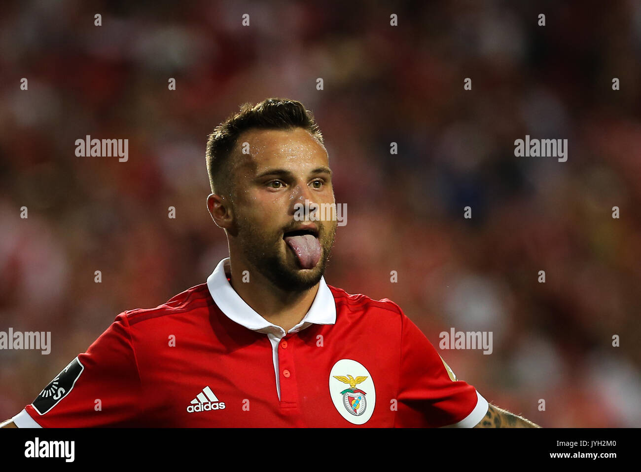 Lisbon, Portugal. 19th Aug, 2017. Benfica's forward Haris Seferovic ...