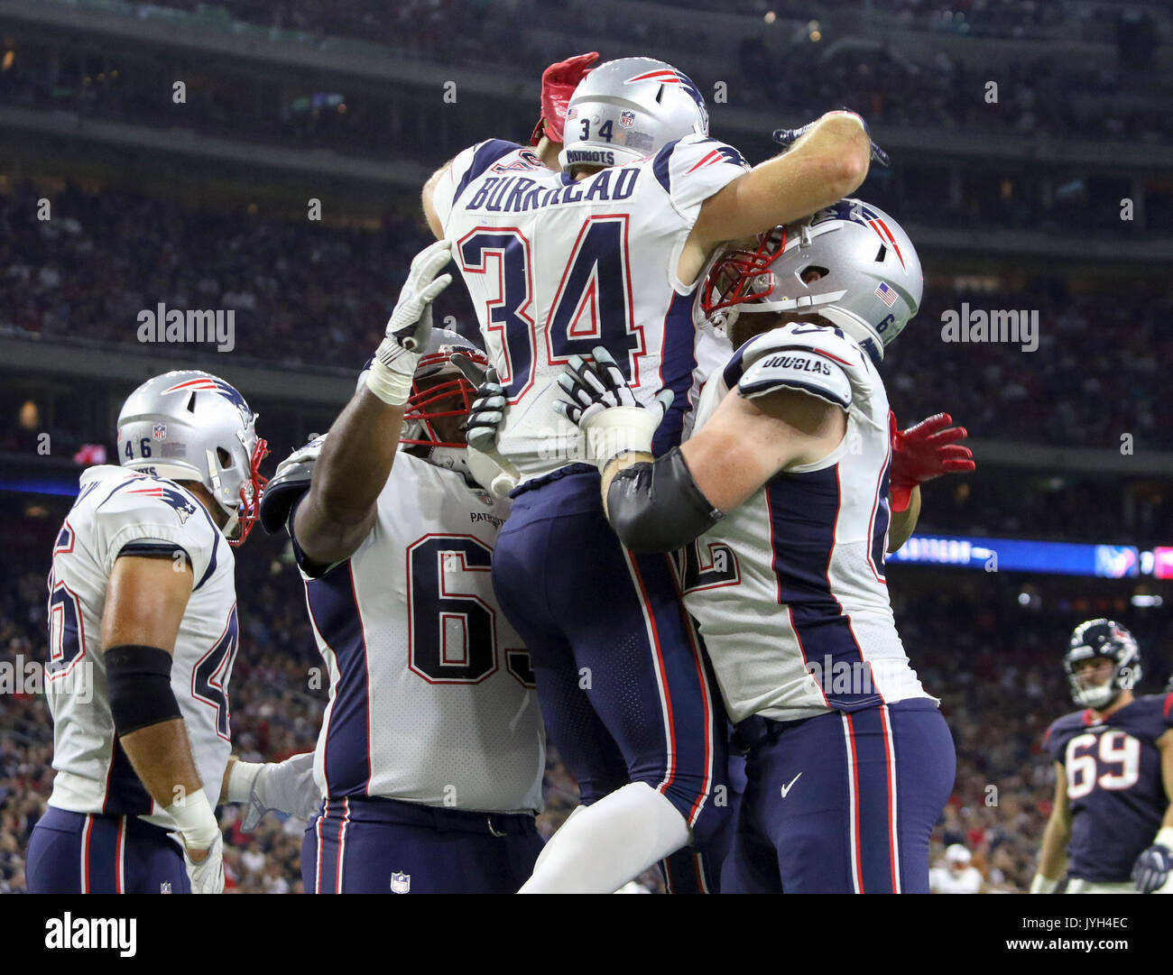 August 19, 2017: New England Patriots running back Rex Burkhead (34 ...