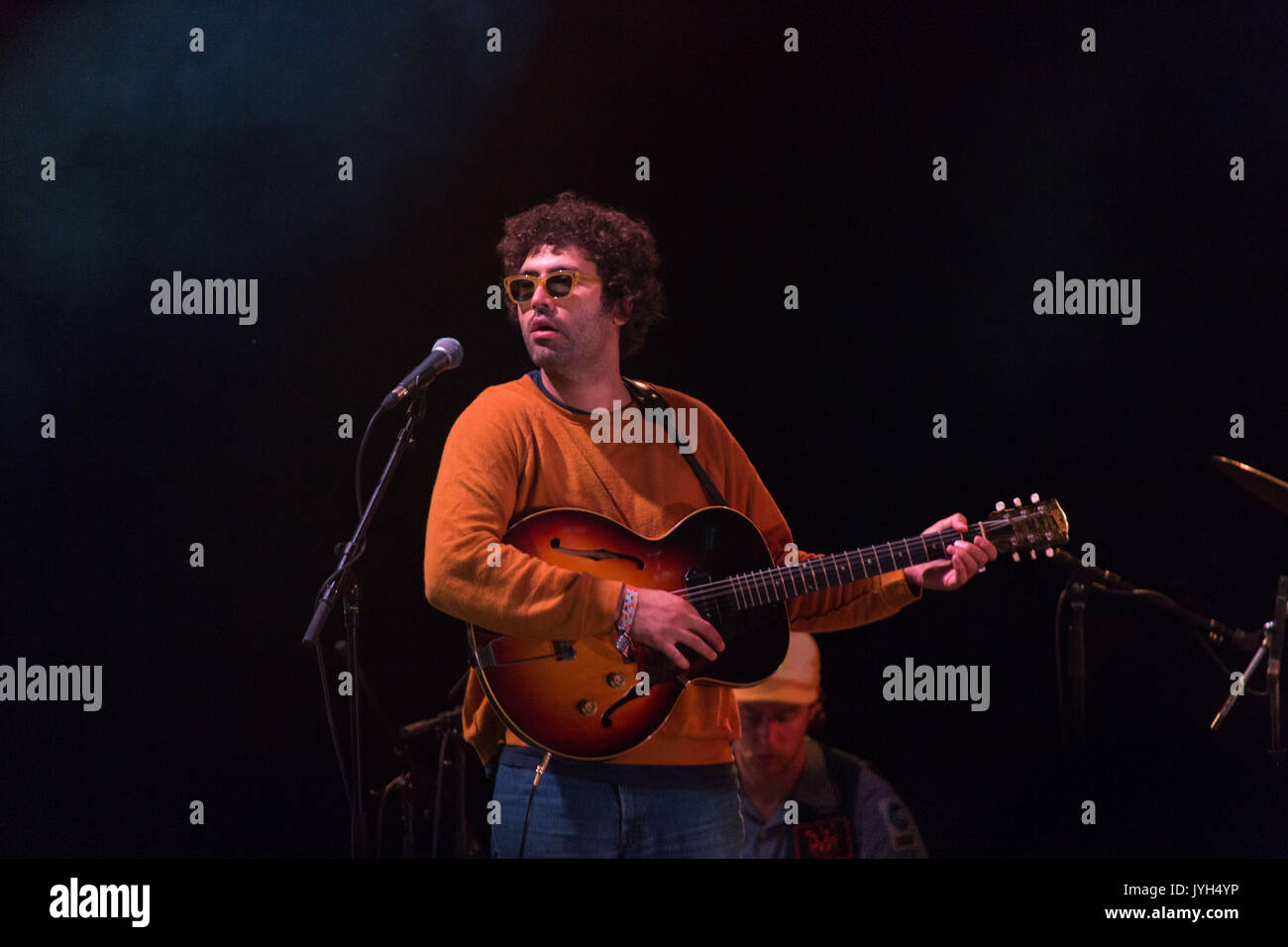 Miles Michaud from the ALLAH-LAS on the Far Out Stage. Day Two of the ...