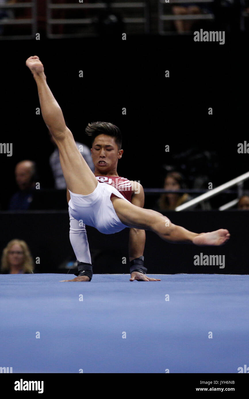 August 19, 2017: Gymnast Yul Moldauer competes on the second and final ...