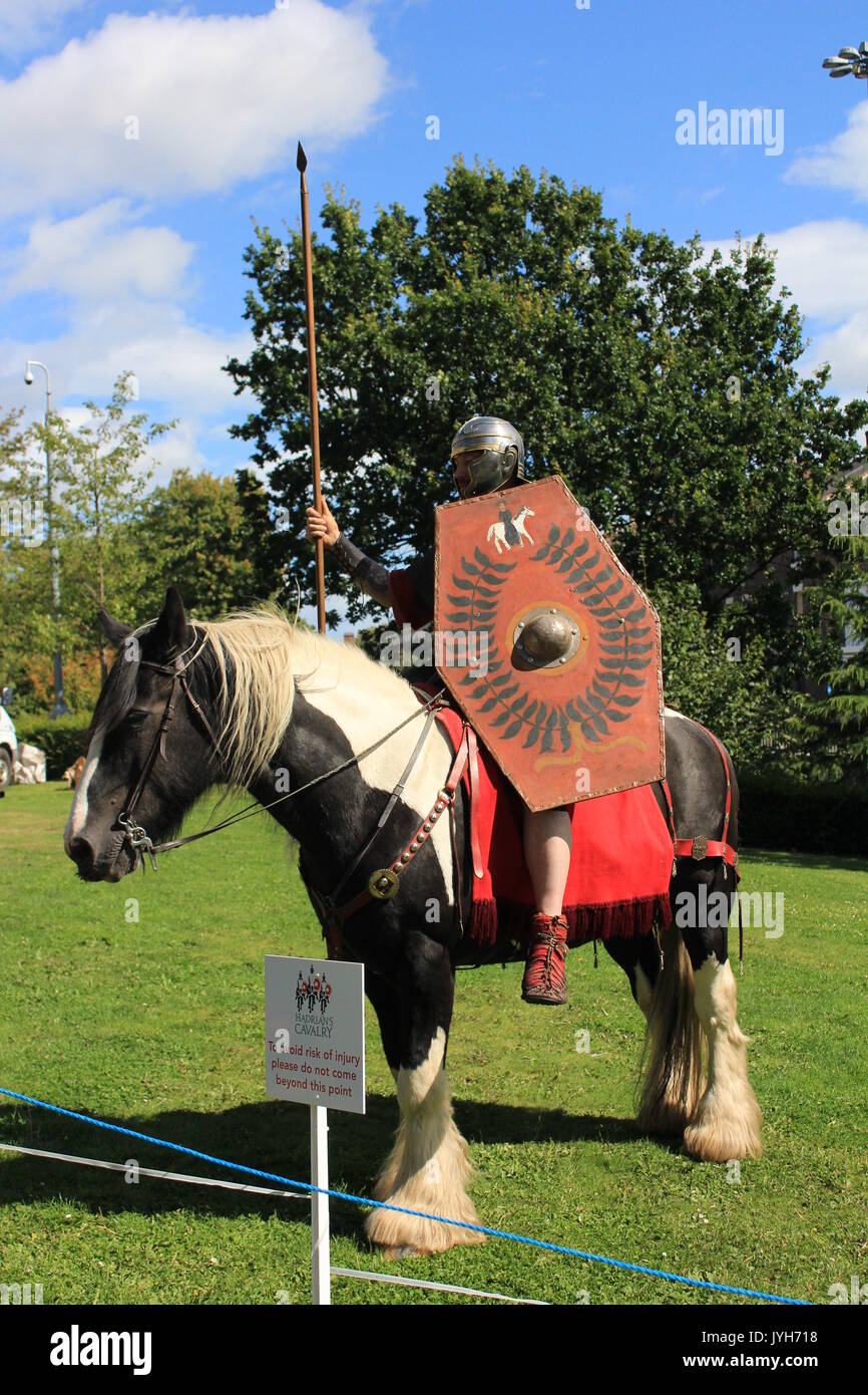 Newcastle upon Tyne, UK. 19th Aug, 2017. Riders of Empires Hadrian ...