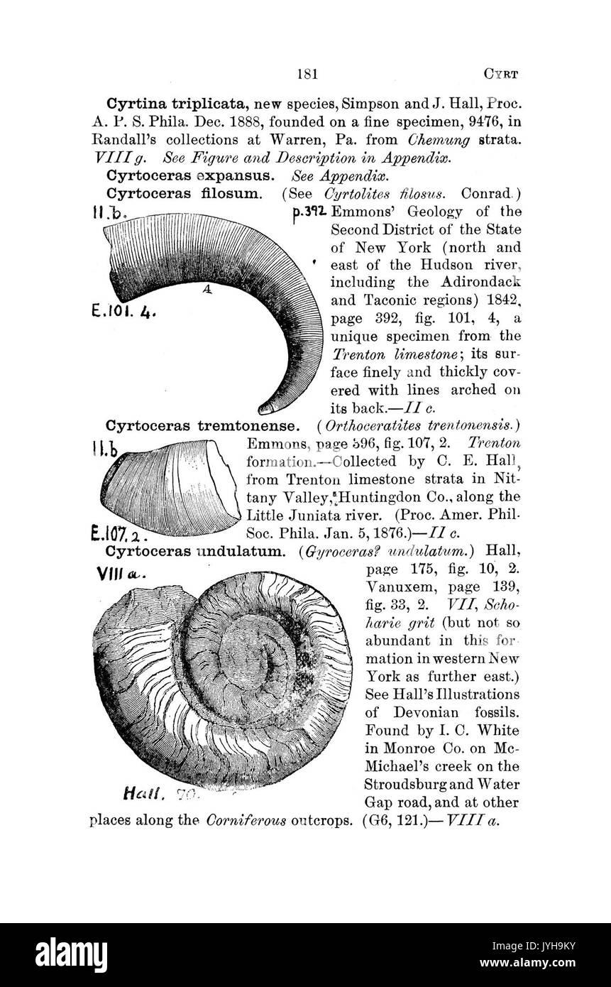 A dictionary of the fossils of Pennsylvania and neighboring states ...