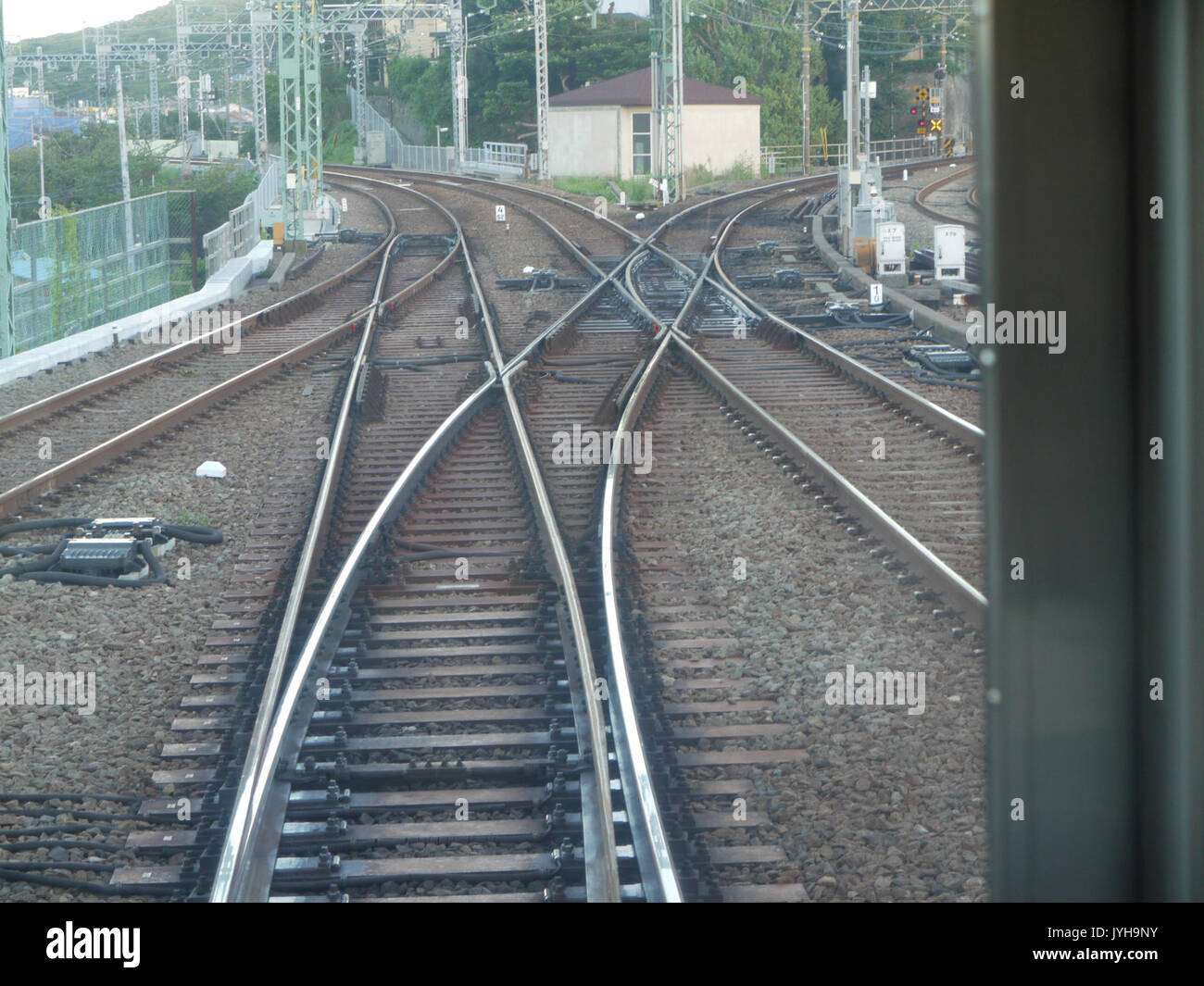 A scissors crossover Hirunouchi Stock Photo - Alamy