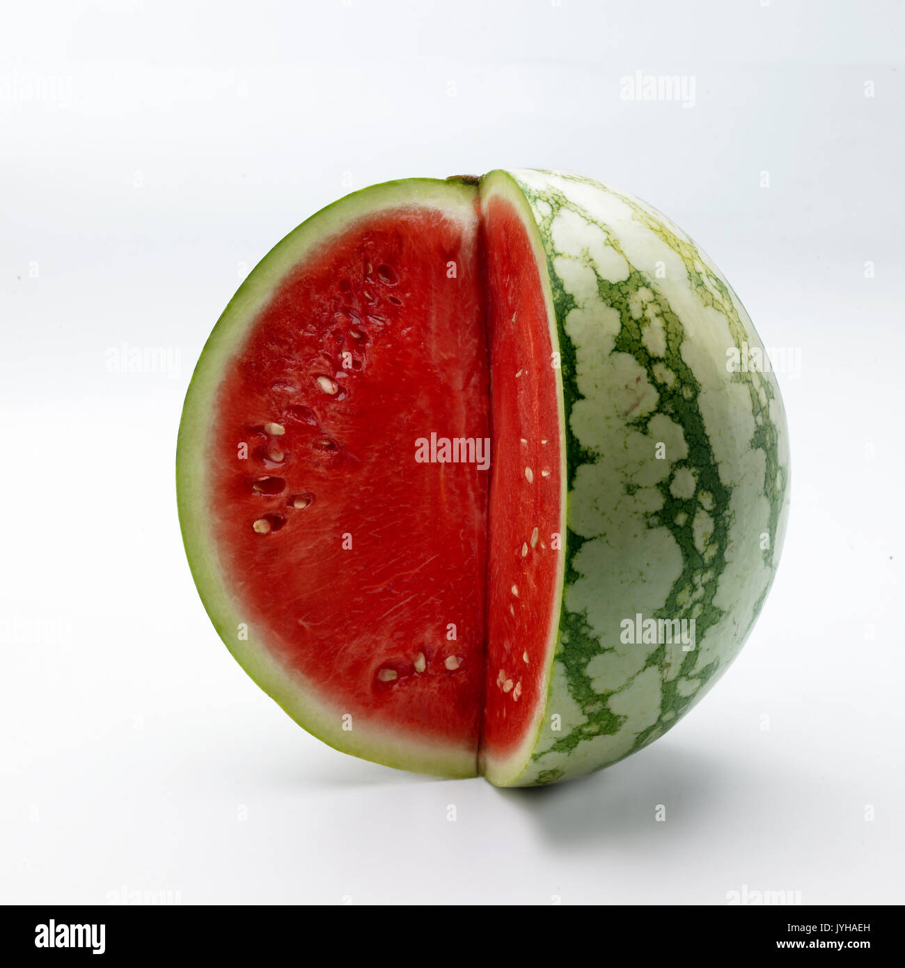 Watermelon on White Background Stock Photo - Alamy