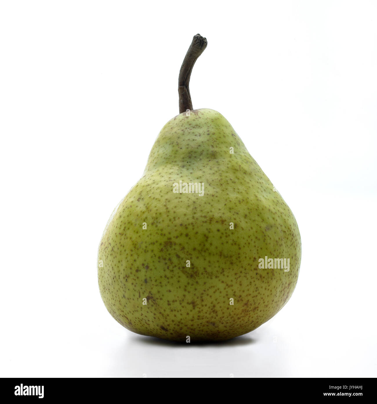 Single Pear on White Background Stock Photo - Alamy