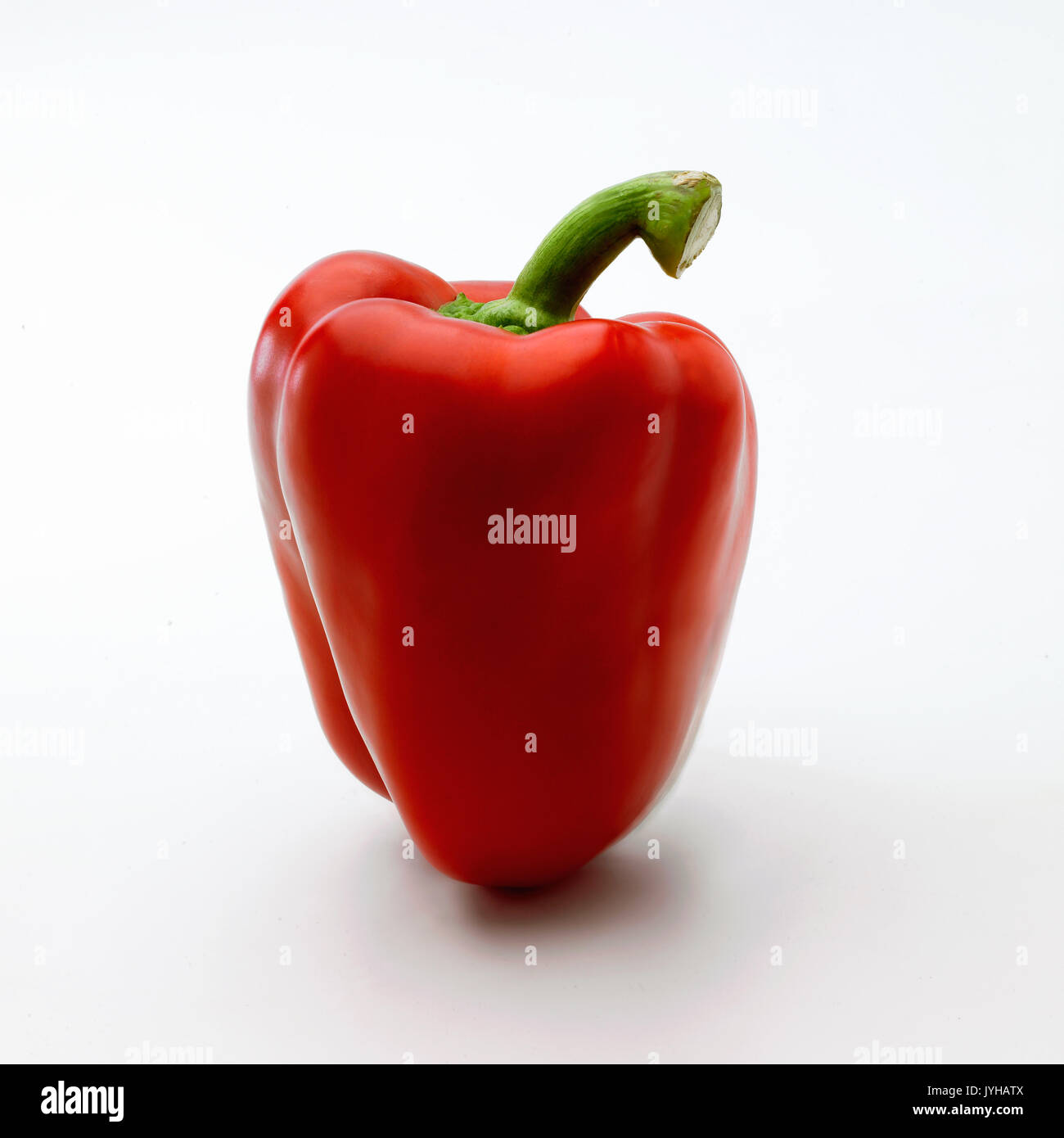 Red Pepper on White Background Stock Photo - Alamy