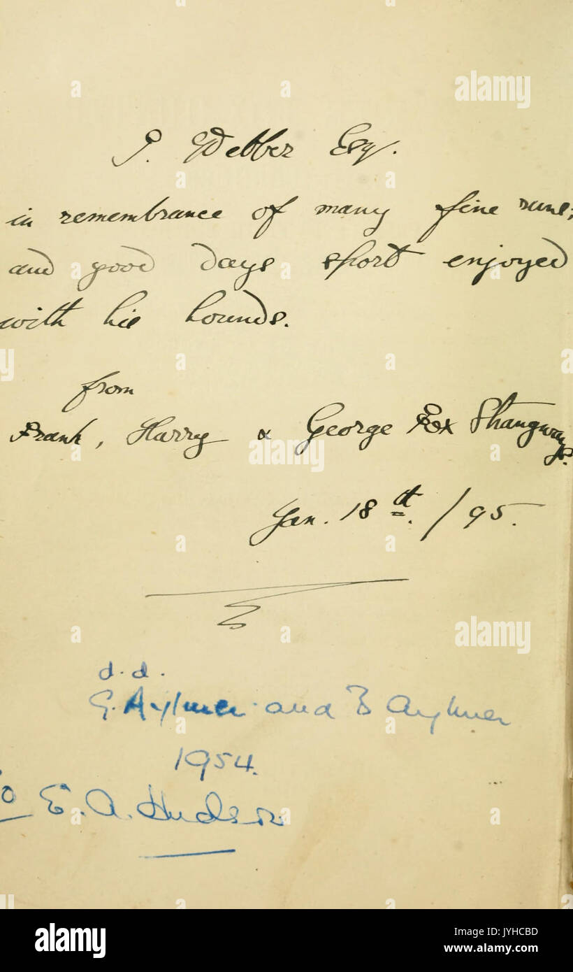 A famous fox hunter BHL25351813 Stock Photo - Alamy