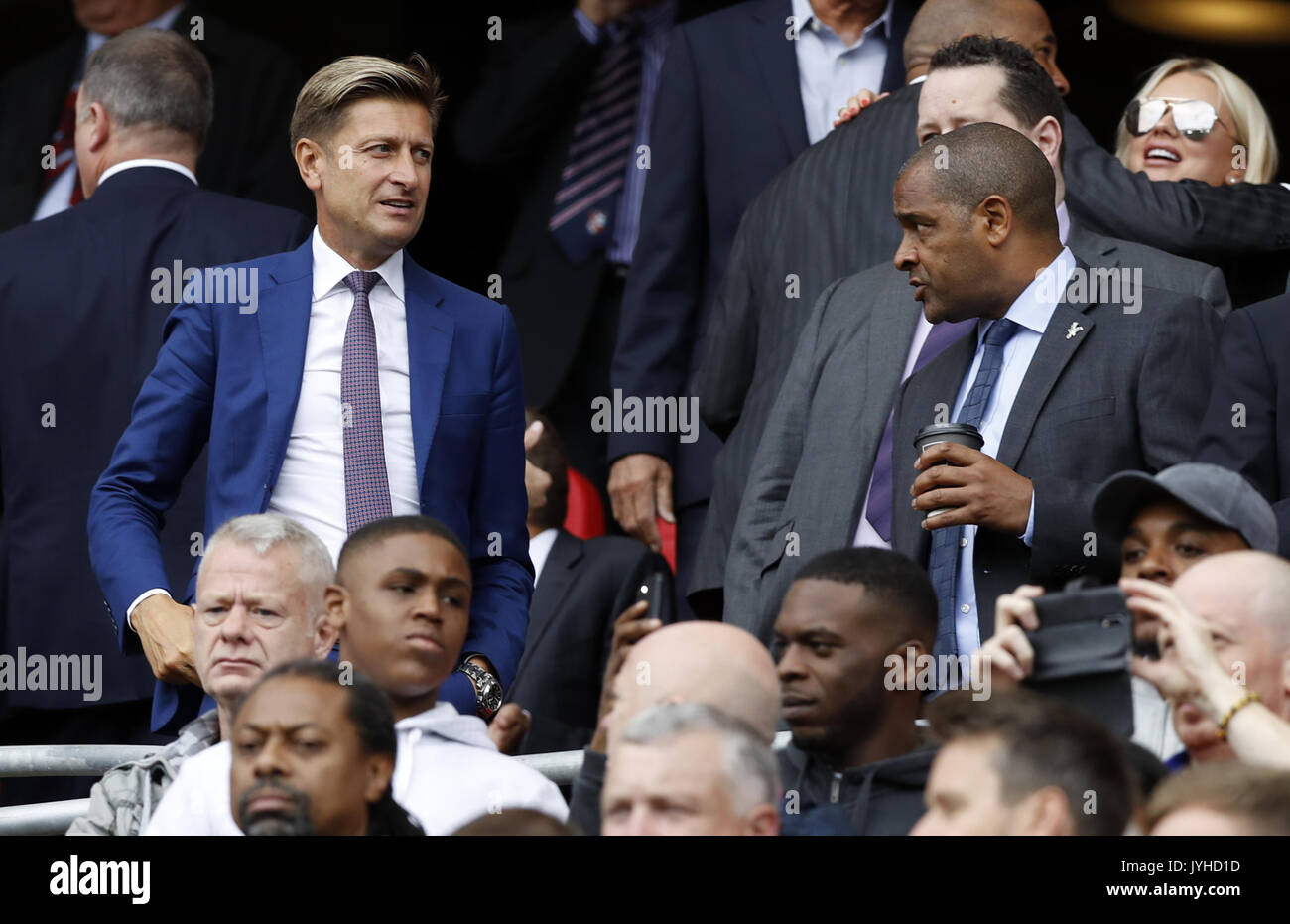 Chairman of Crystal Palace Steve Parish in the stands during the ...