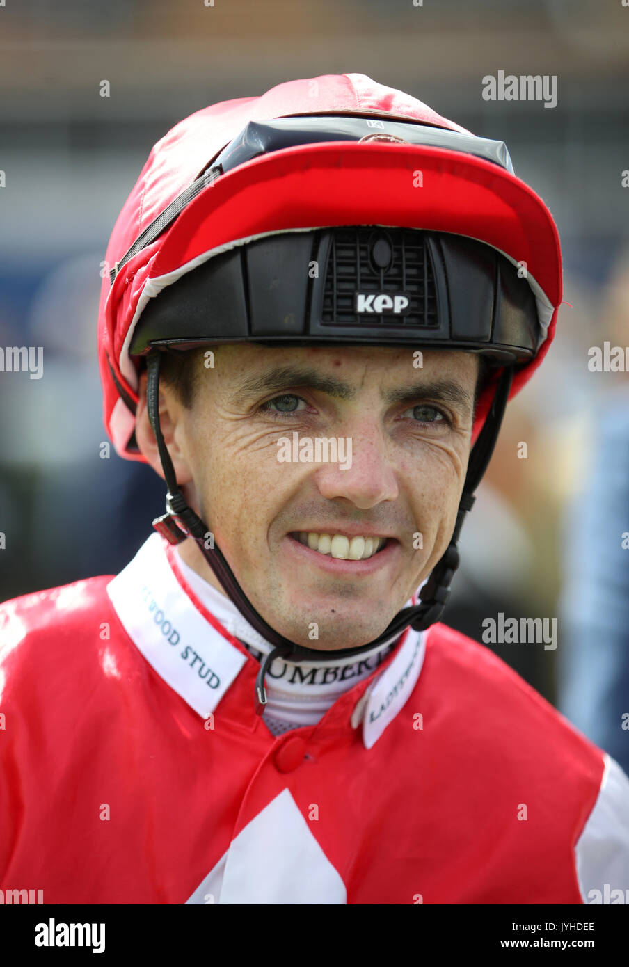 Jockey martin harley at newbury racecourse hi-res stock photography and ...