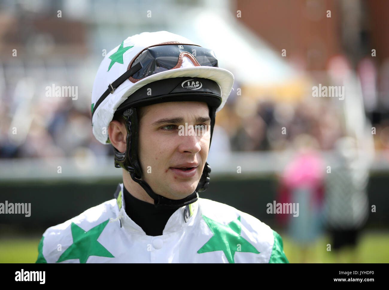 Jockey Charles Bishop at Newbury Racecourse. PRESS ASSOCIATION Photo ...
