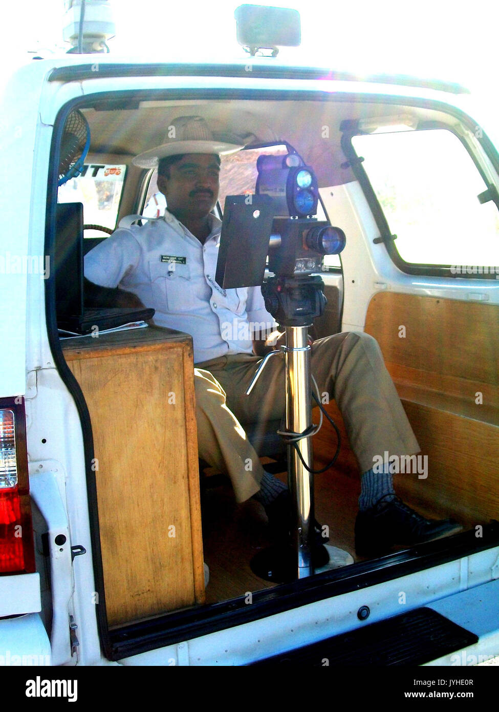 A Traffic Constable of Bangalore Traffic Police Stock Photo - Alamy