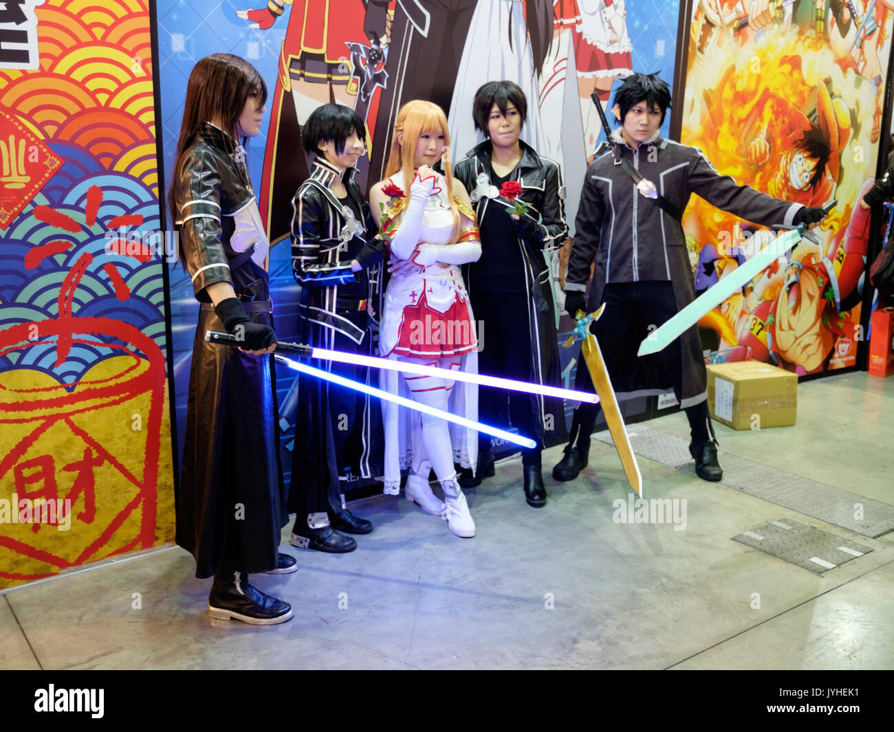 2016TICA Day 5, Cosplayers of Sword Art Online in Front of Muse ...