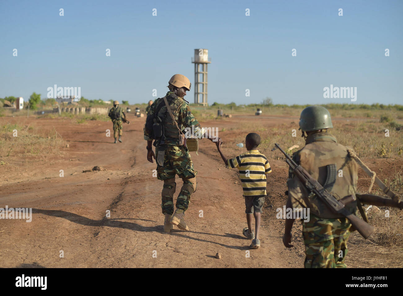 A Burundian soldier, as part of the African Union Mission in Somalia ...