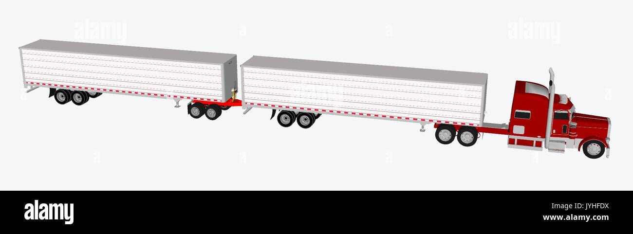 53 foot turnpike double Stock Photo - Alamy