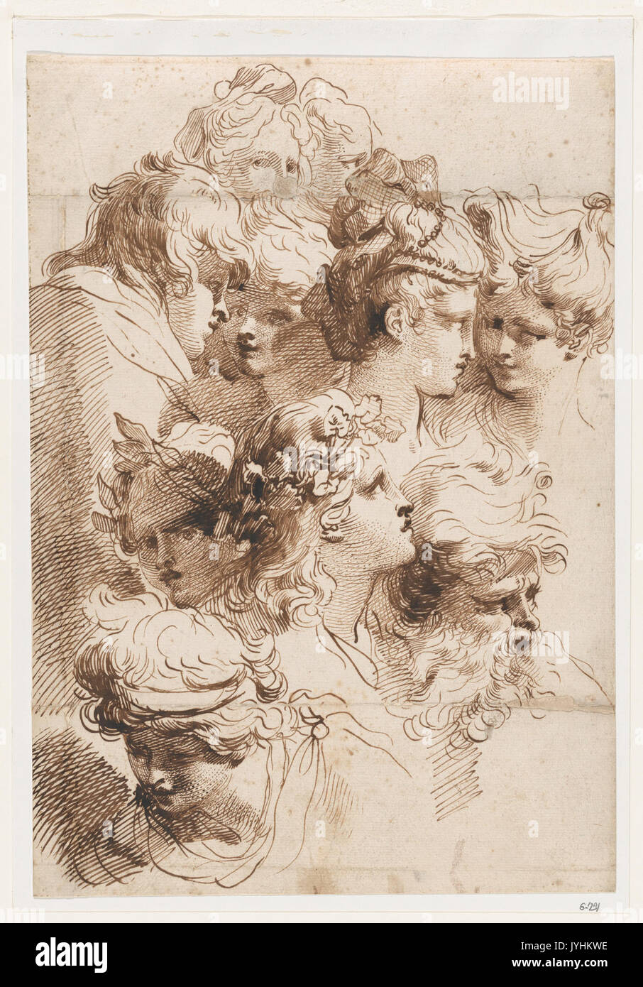 A Sheet of Heads MET DP862159 Stock Photo - Alamy