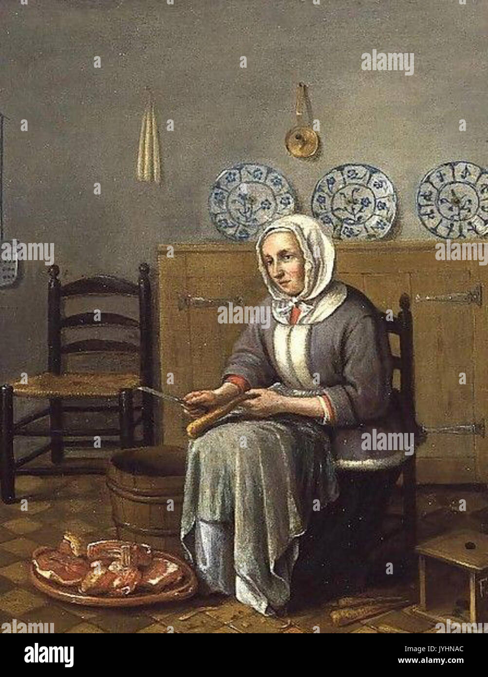 Woman 19th century cooking hi-res stock photography and images - Alamy