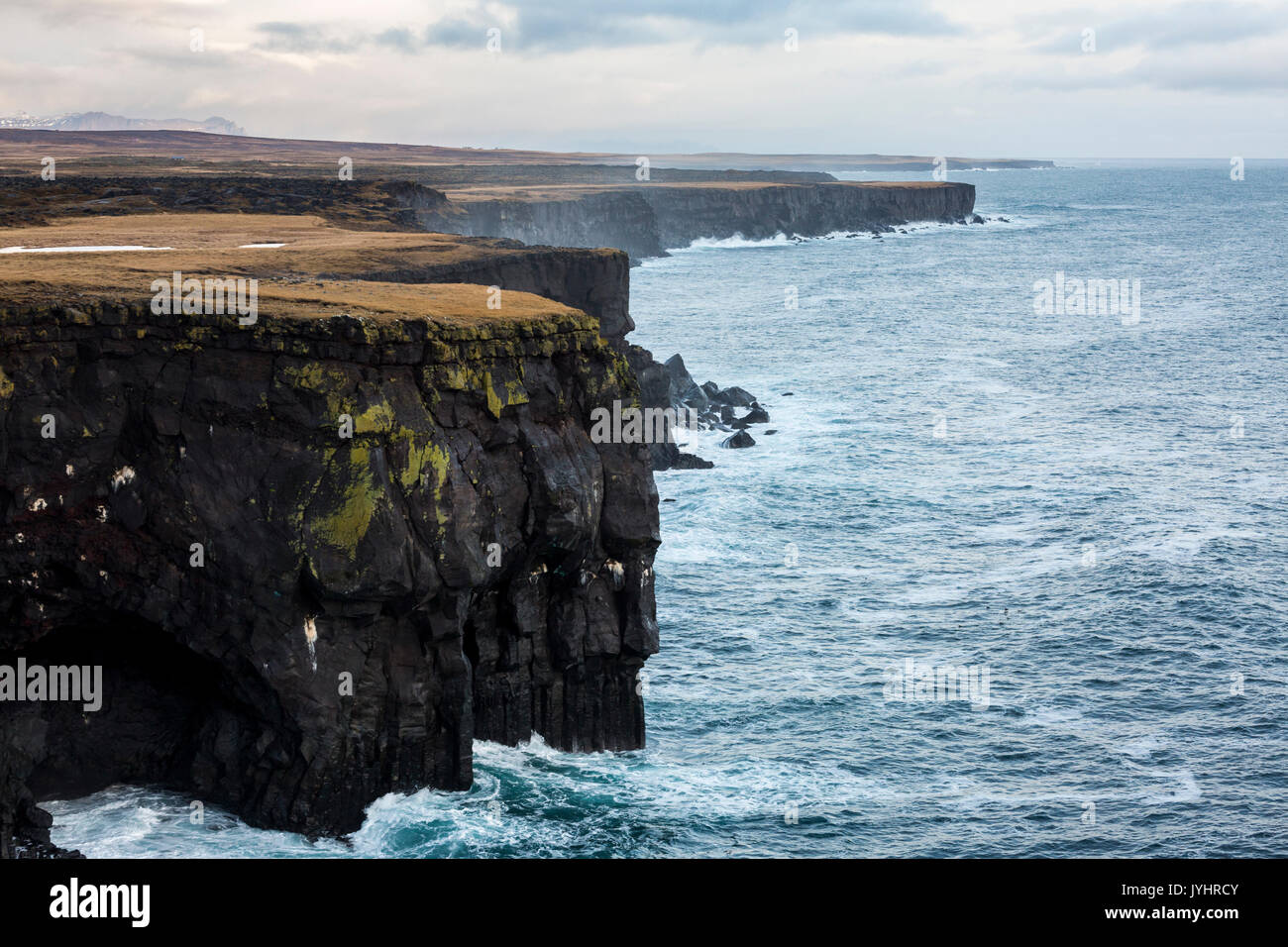 Londrangar basalt rocks hi-res stock photography and images - Alamy