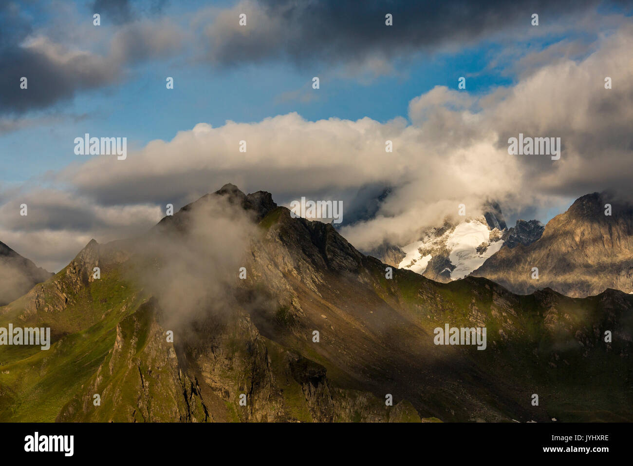 Six Blanc mountain, Ferret valley, Switzerland Stock Photo - Alamy