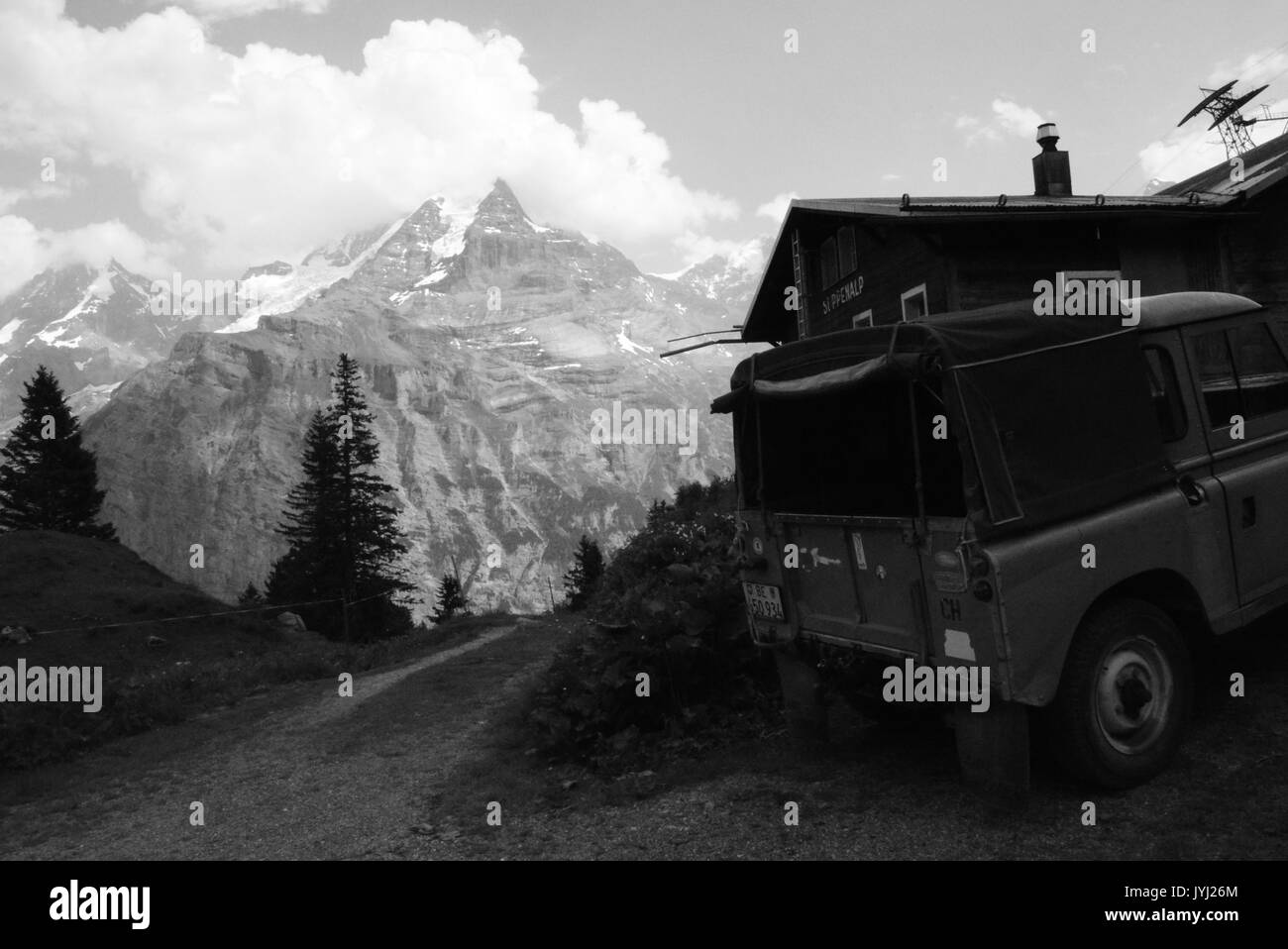 Old house in croatia Black and White Stock Photos & Images - Alamy