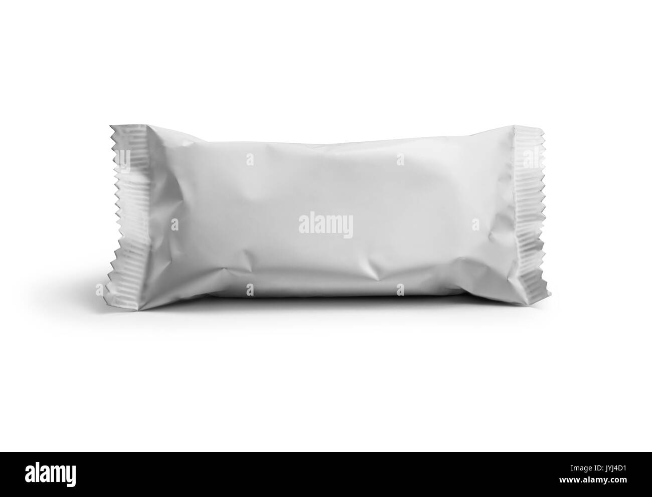 pure white blank plastic packaging for snacks Stock Photo - Alamy