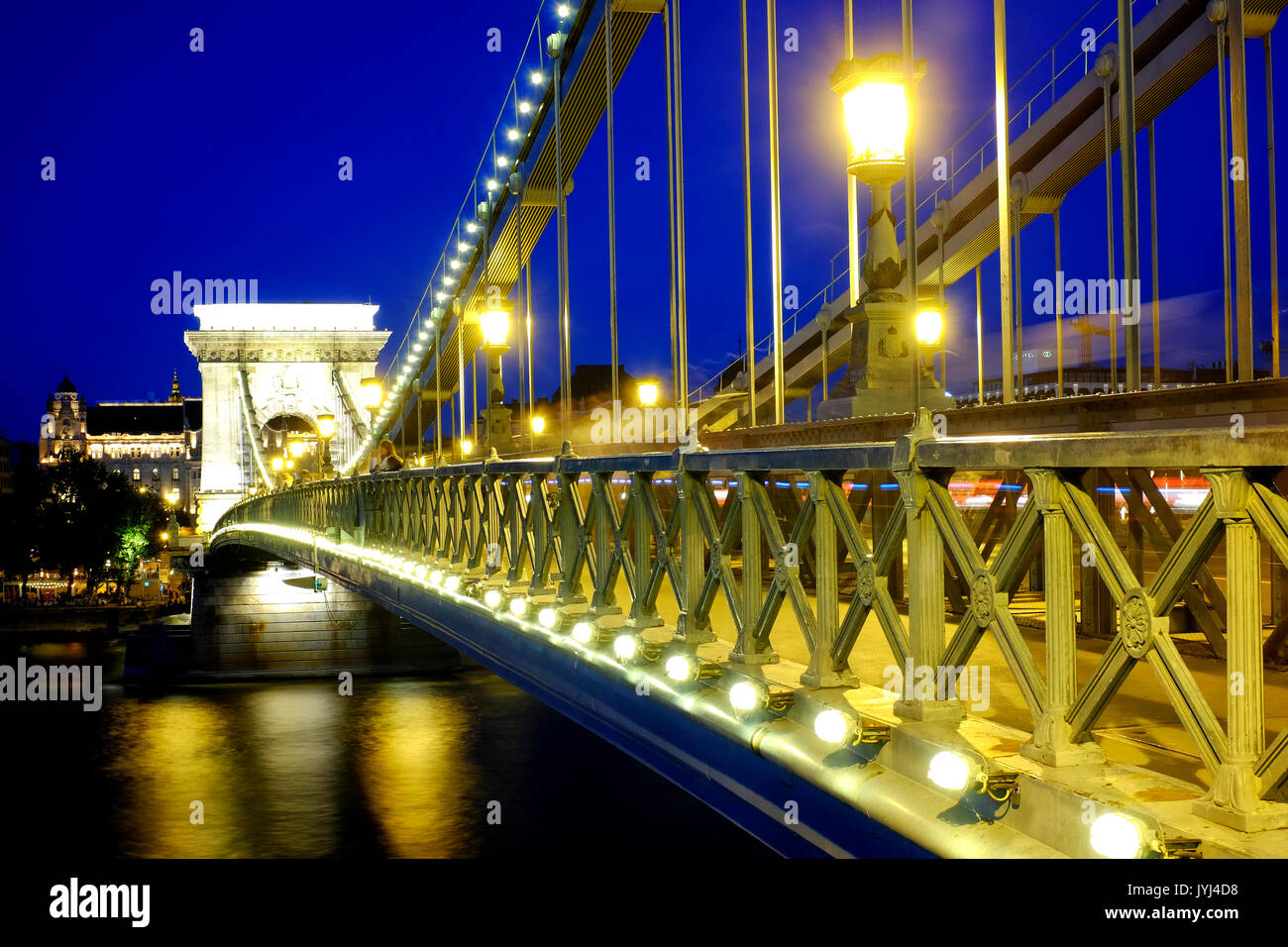 Szechenyi Chain Bridge, Budapest, Hungary Stock Photo - Alamy