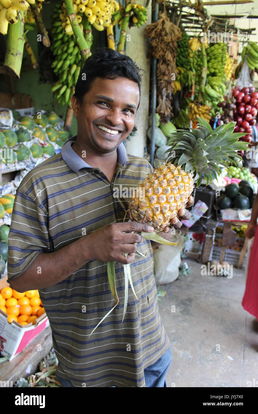 Happy at the market Stock Photo - Alamy