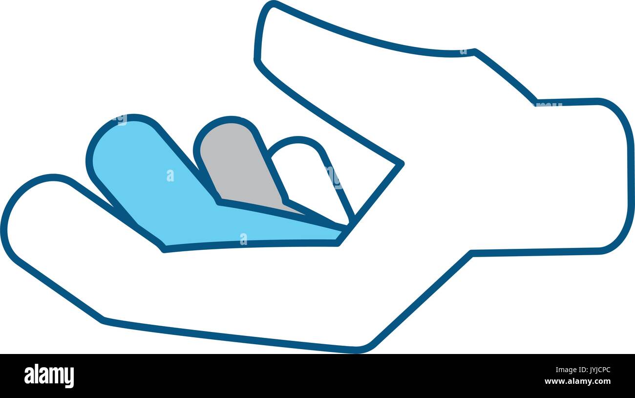 Hand symbol isolated Stock Vector Image & Art - Alamy