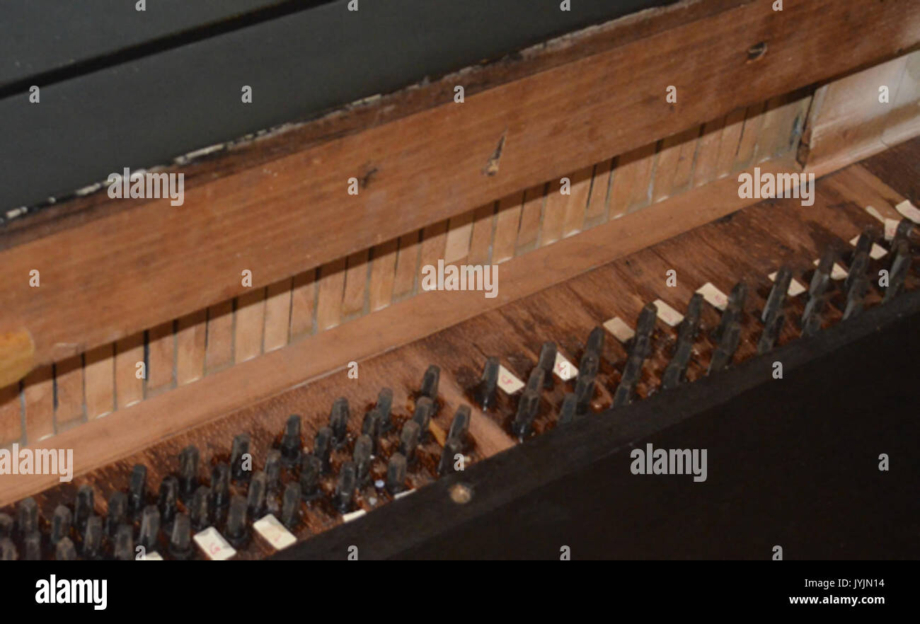 5 TUNING PINS AT THE FRONT OF THE PIANO Stock Photo - Alamy