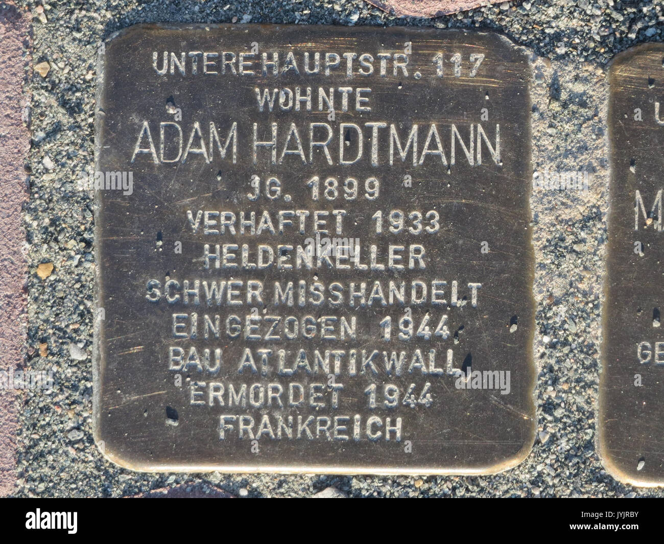 Stolpersteine project hi-res stock photography and images - Alamy