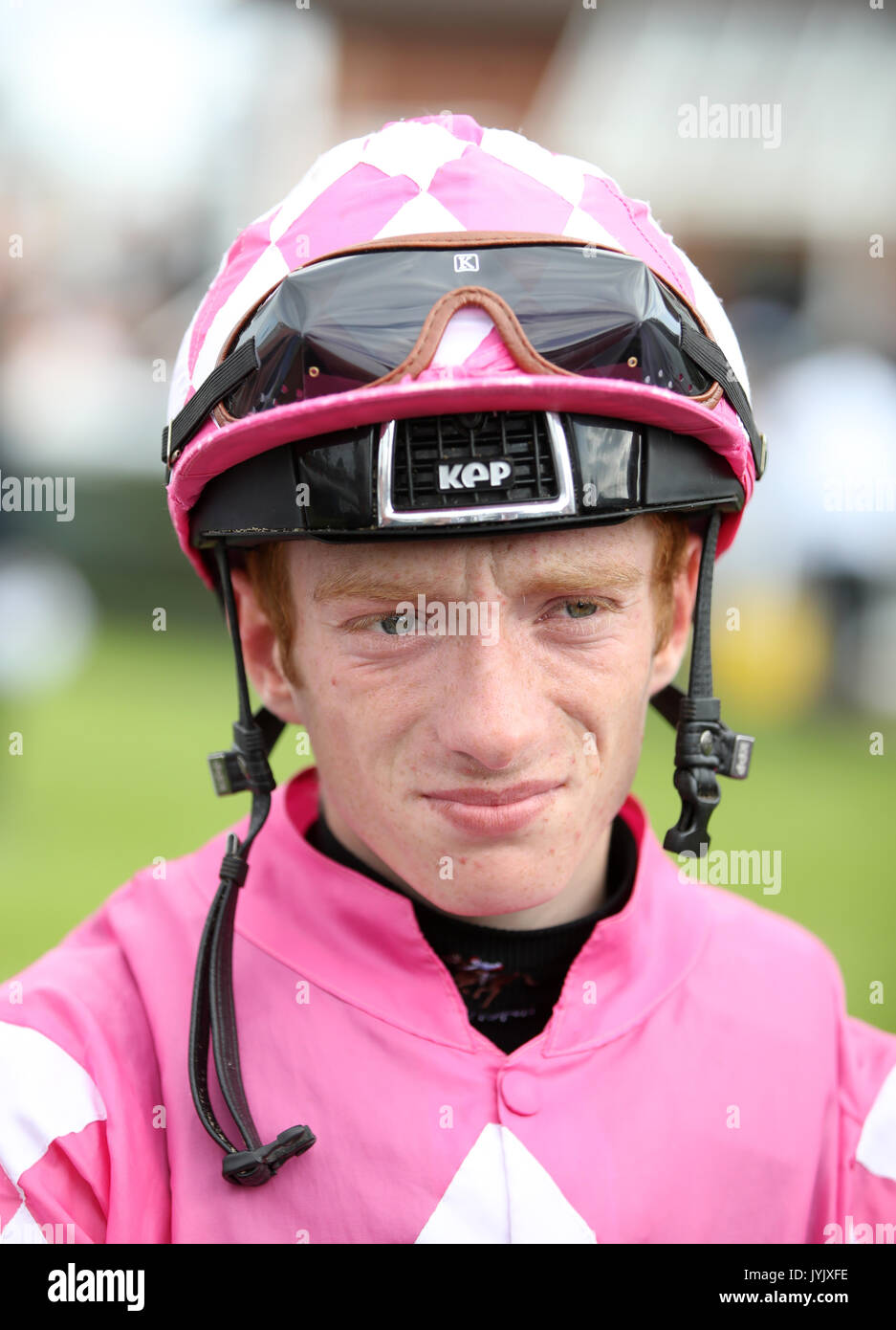 Jockey Edward Greatrex at Newbury Racecourse. PRESS ASSOCIATION Photo ...