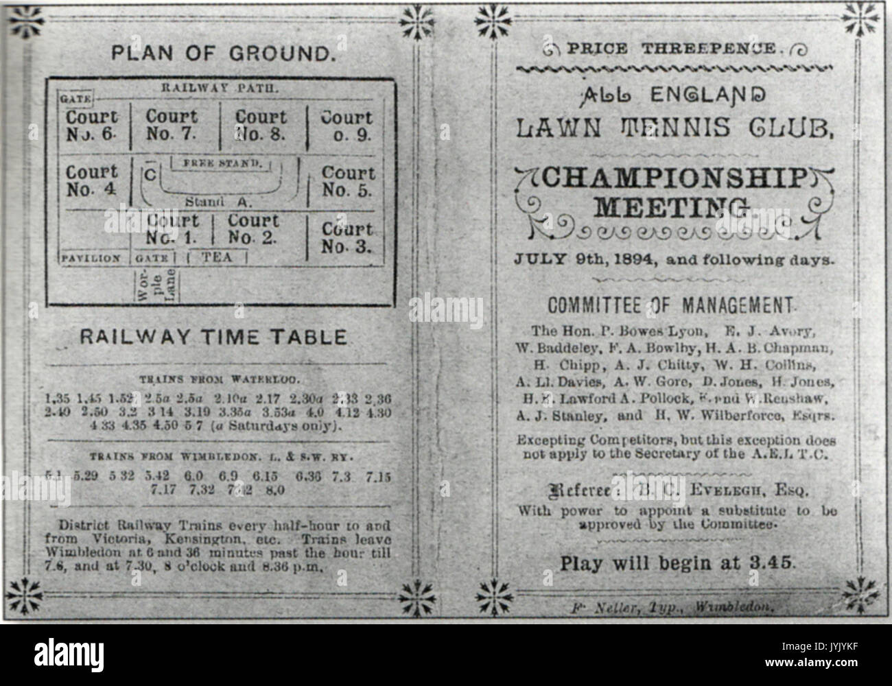 Vintage wimbledon tennis hi-res stock photography and images - Alamy