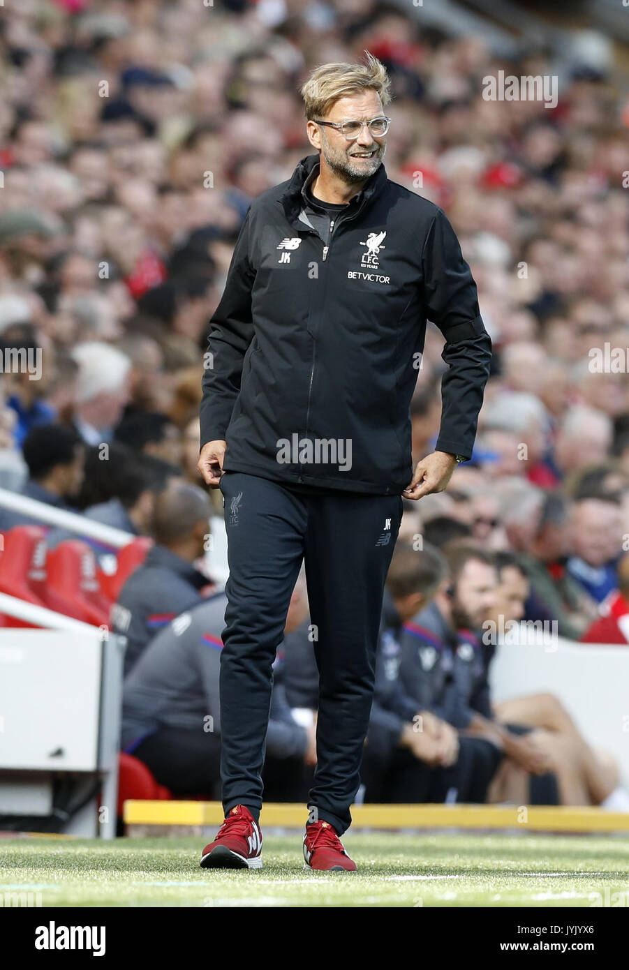 Liverpool manager Jurgen Klopp during the Premier League match at ...