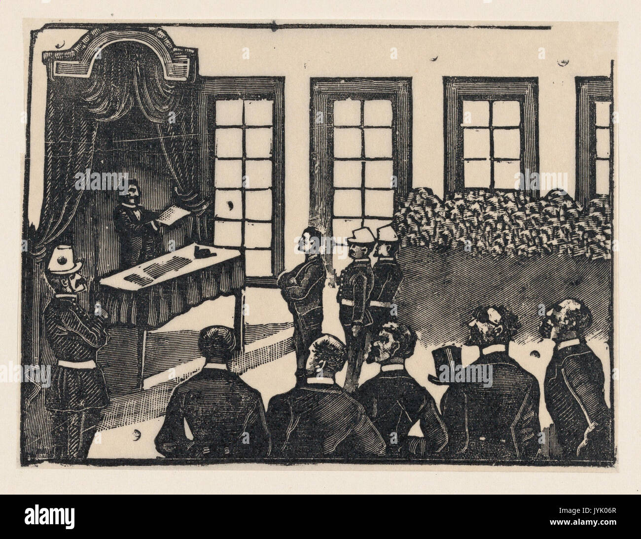 Courtroom scene hi-res stock photography and images - Alamy