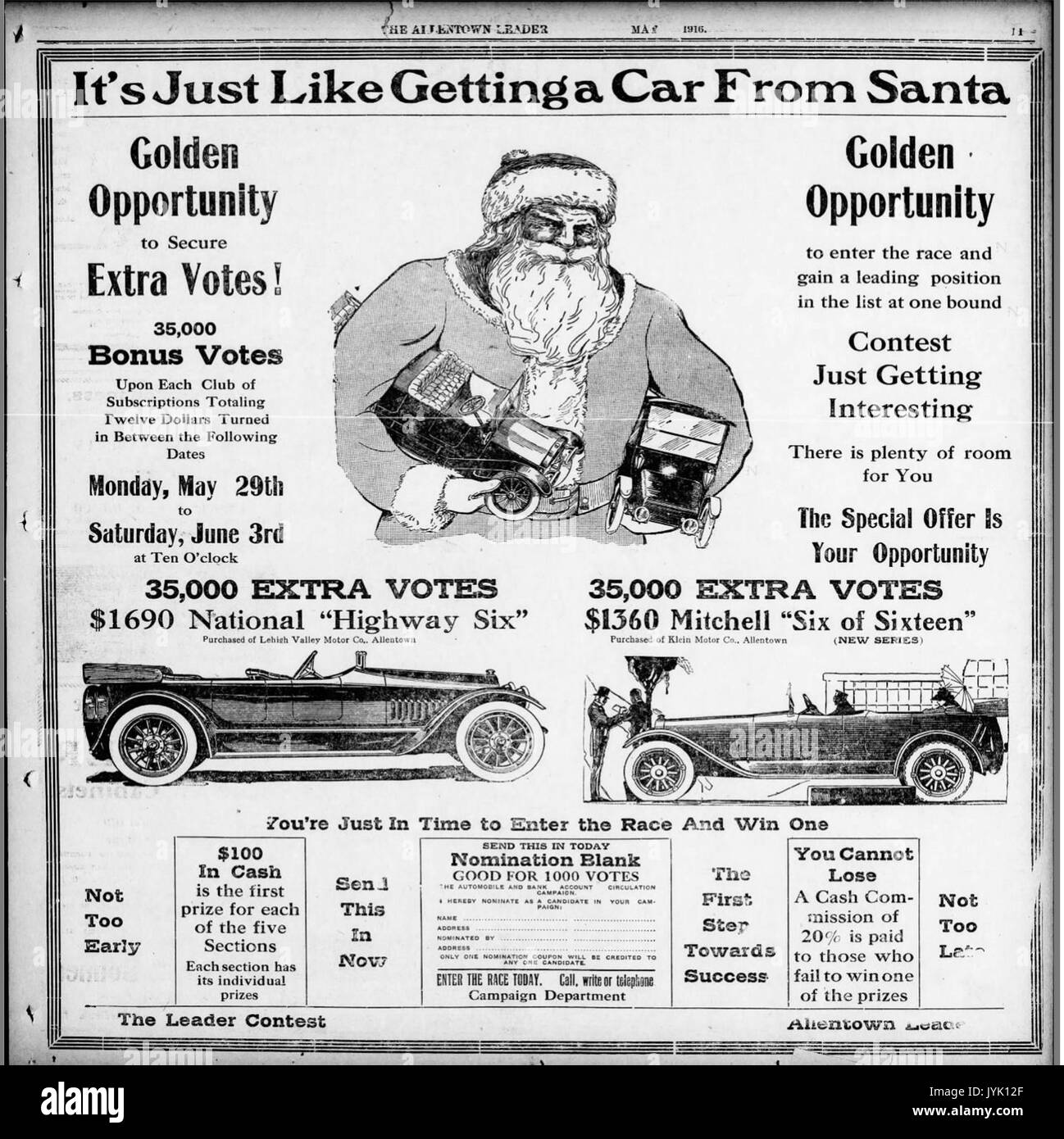 American newspaper 1916 Black and White Stock Photos & Images - Alamy