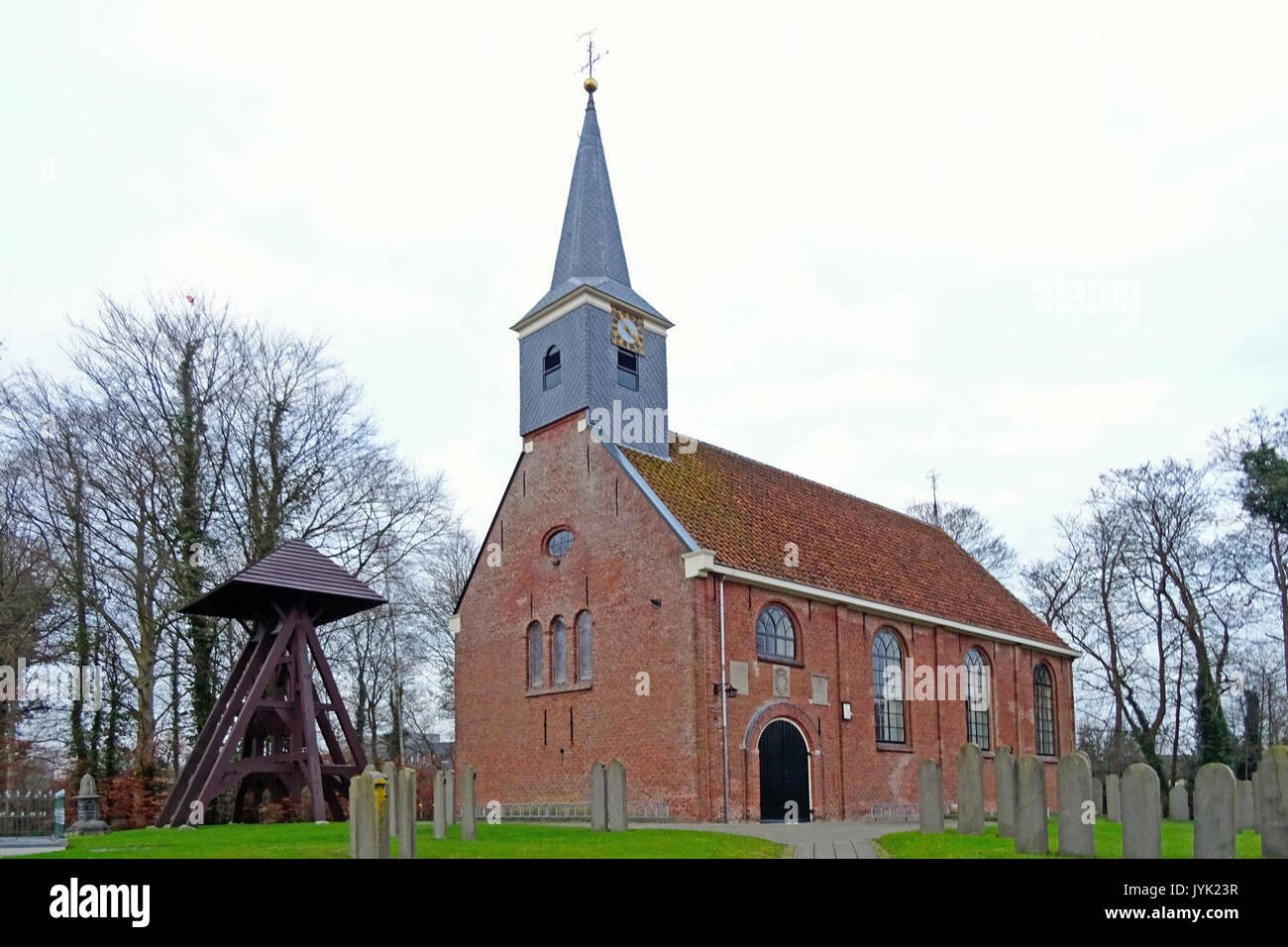 20161216 Kerk Oosterwolde Stock Photo - Alamy