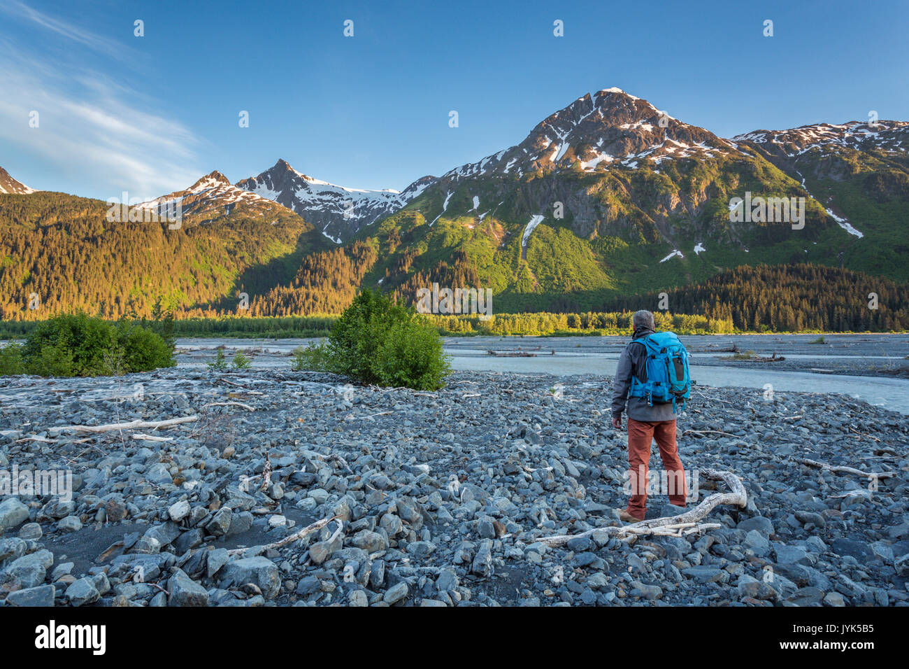 Alaska forest hiker hi-res stock photography and images - Alamy
