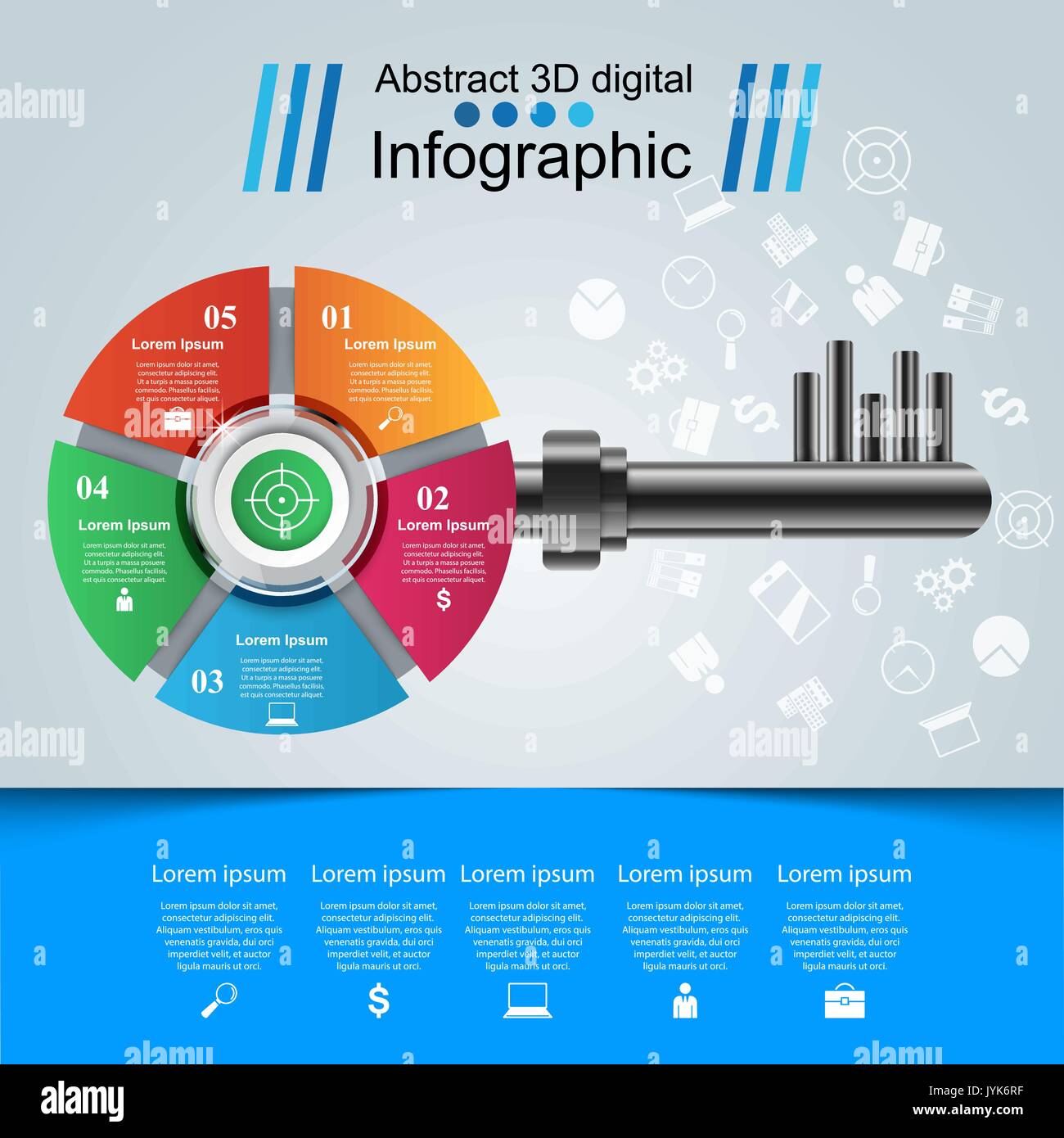 Infographic illustration. Key icon Stock Vector Image & Art - Alamy