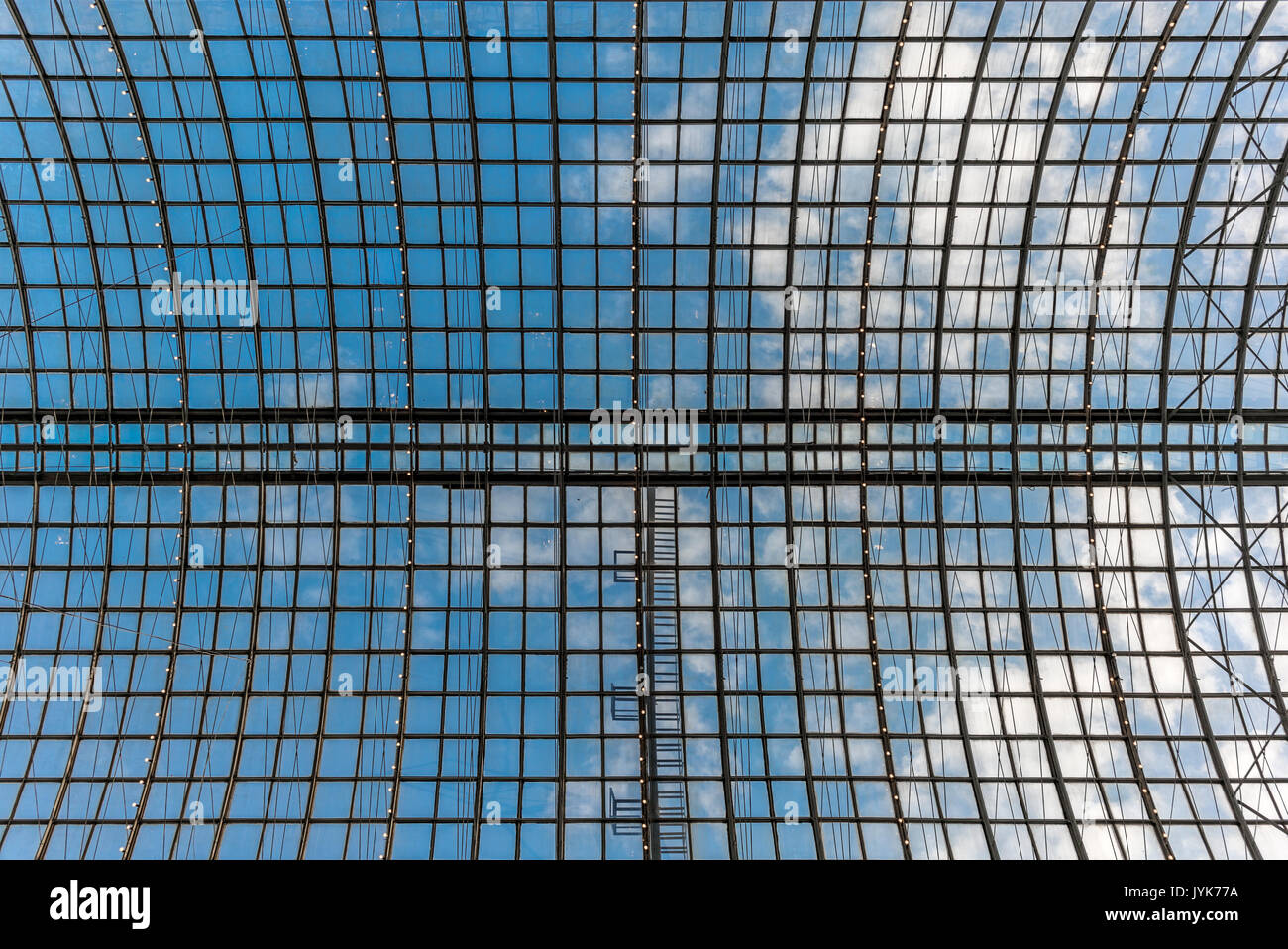 Glass ceiling of a shopping mall in Moscow Stock Photo - Alamy