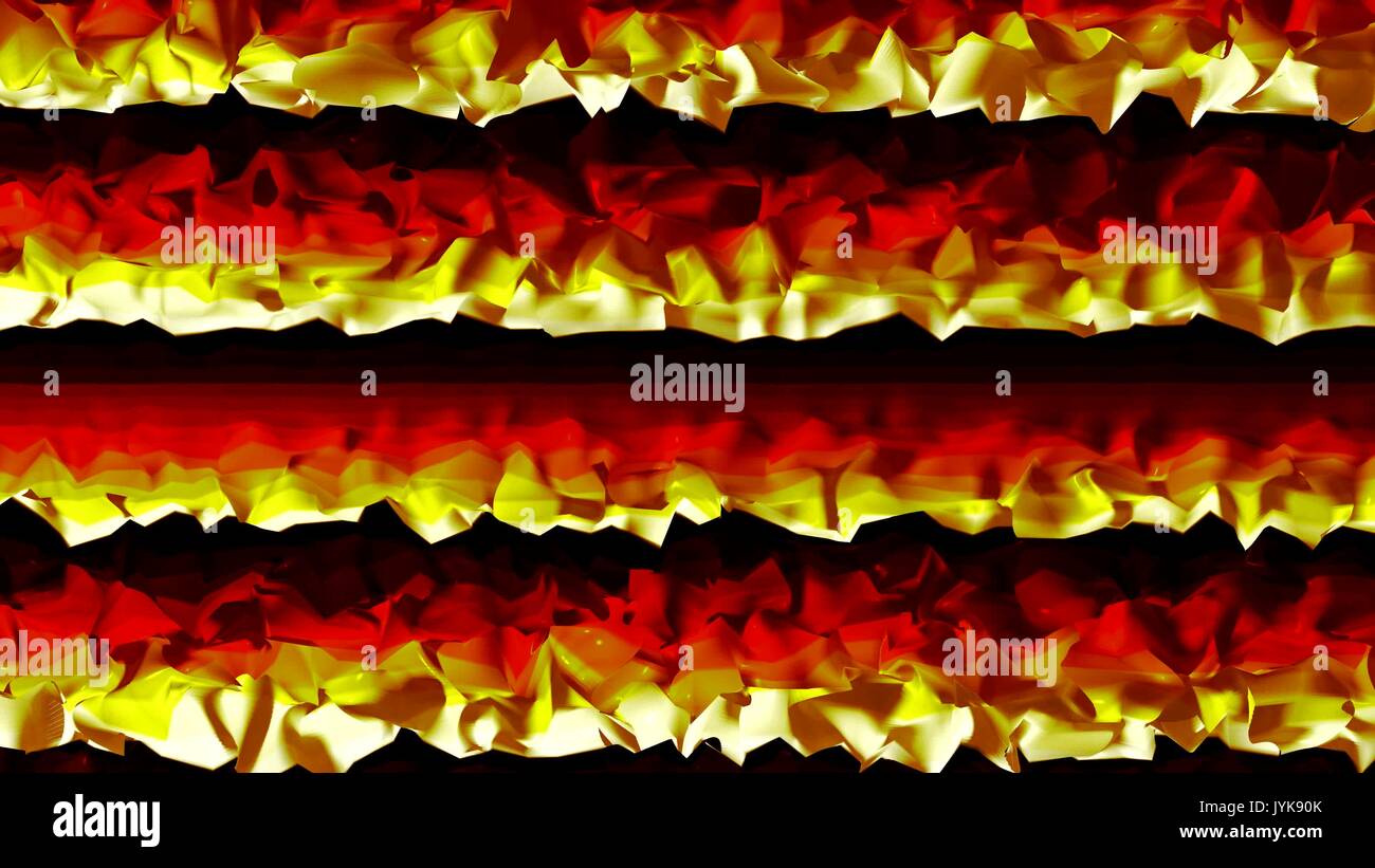 Vibrant colorful digital flame / cloth on a dark background - loopable ...