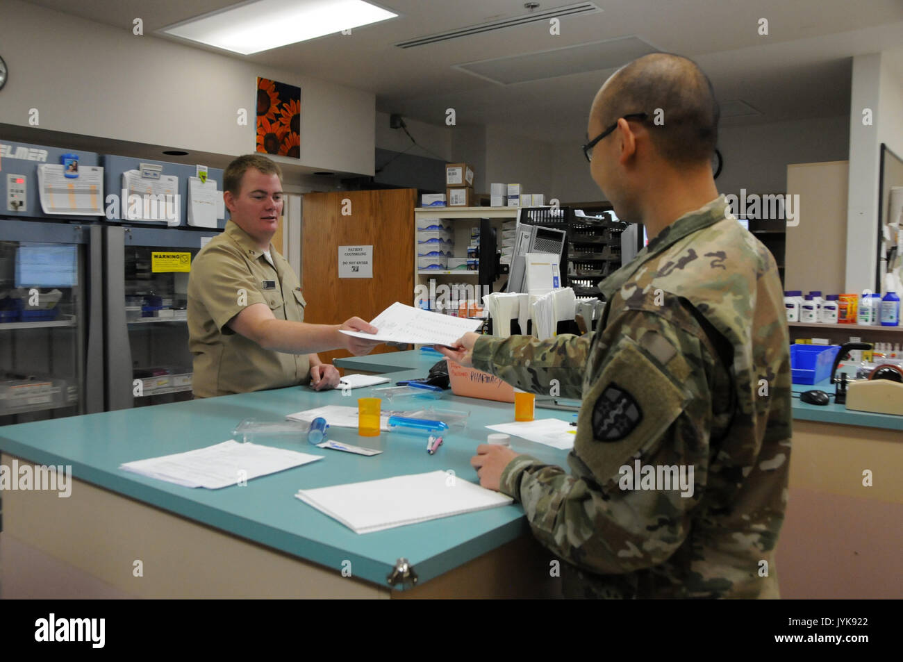 Lt. Matt Frye, a pharmacist with Public Health Service and 1st Lt ...